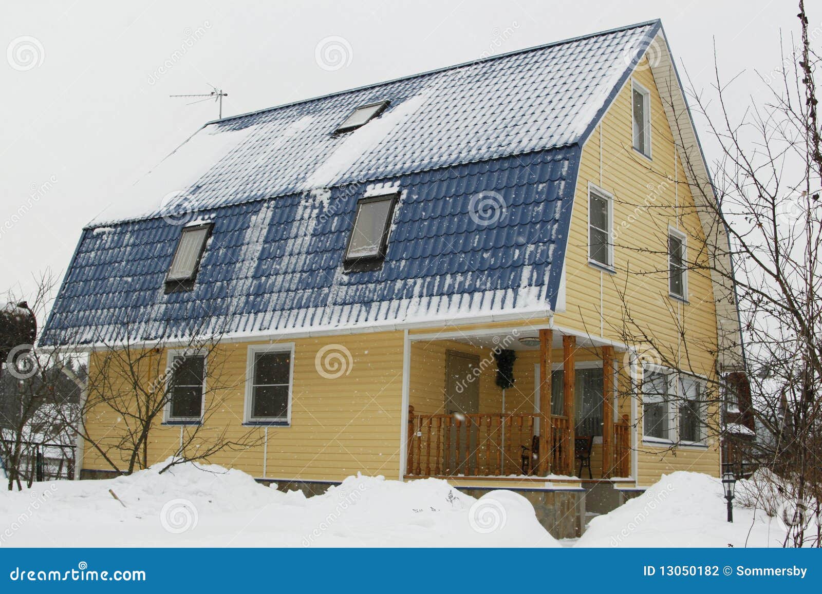 Russian Typical Village House Stock Photo - Image of real, tree: 13050182