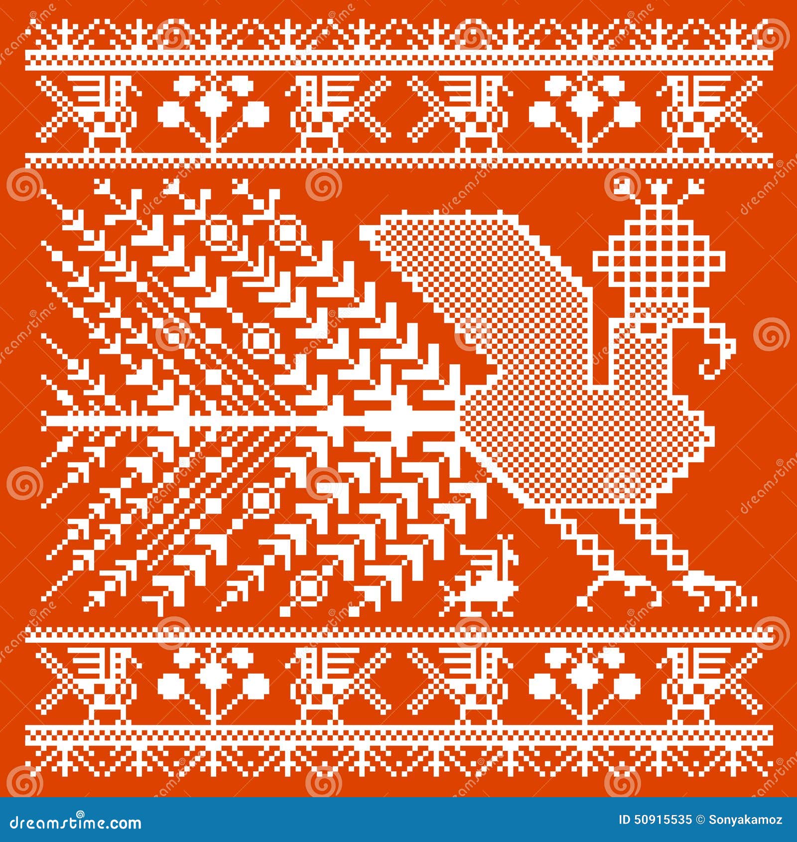 Russian and Ukrainian Folk Embroidery, Patterns Stock Vector ...