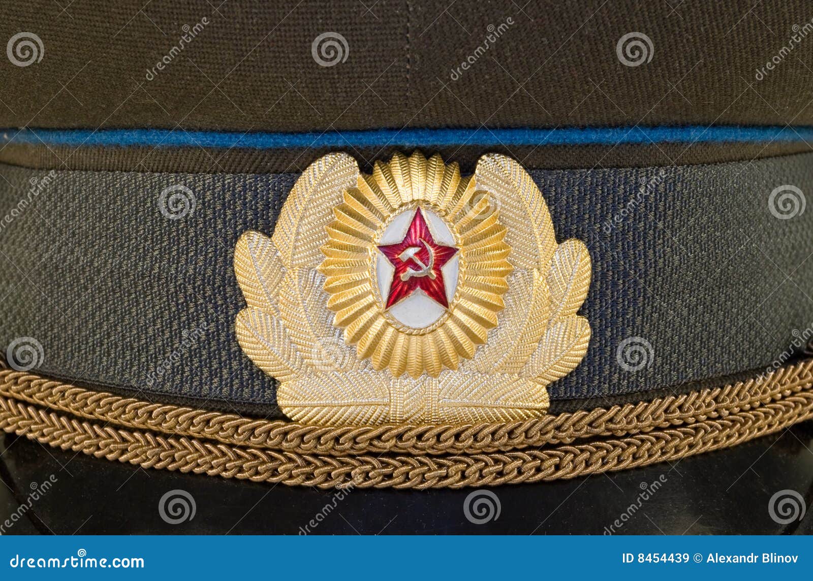 Russian uniform cap stock image. Image of russian, soviet - 8454439