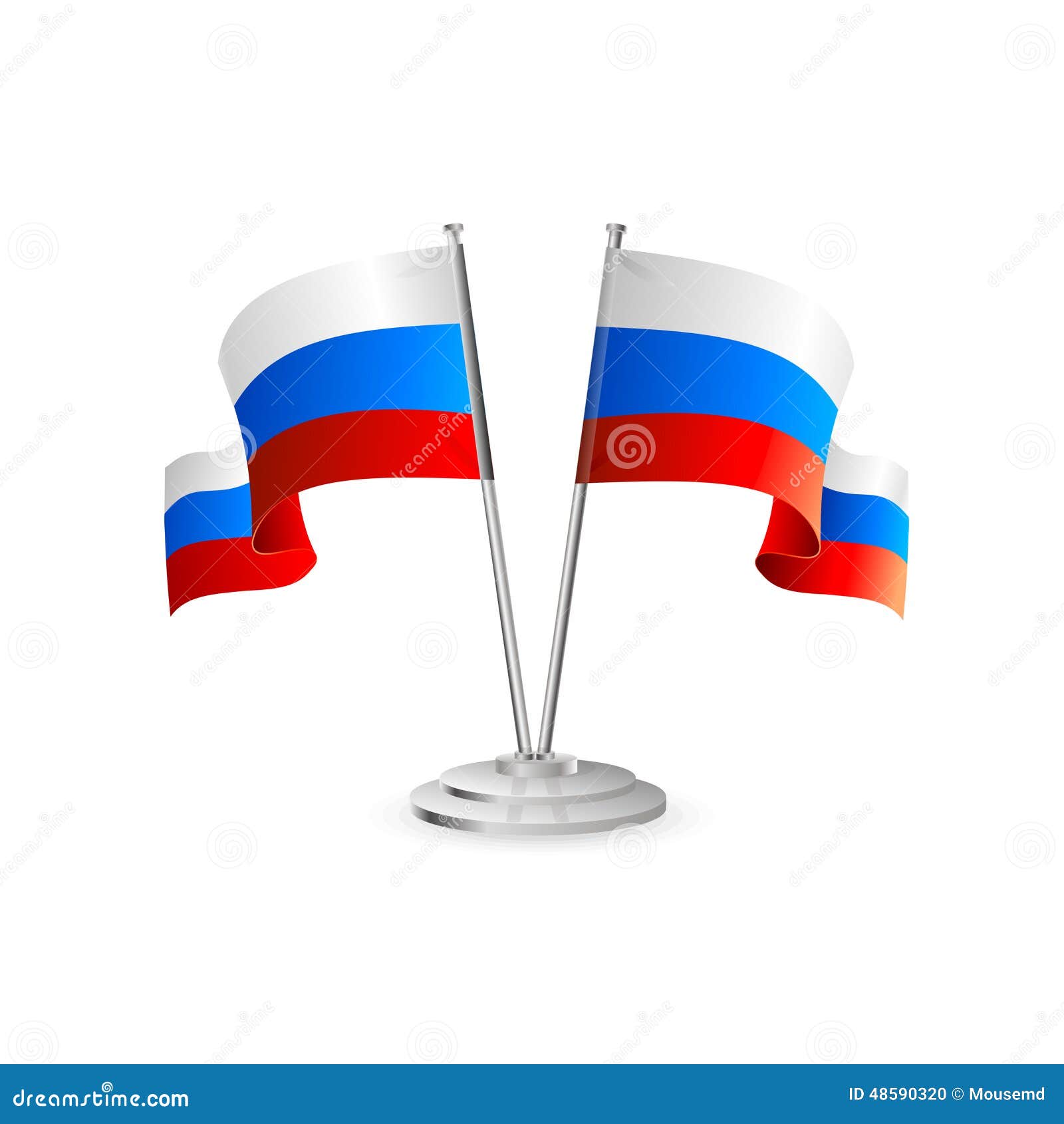 Russian vector table flag stock vector. Illustration of banner - 48590320