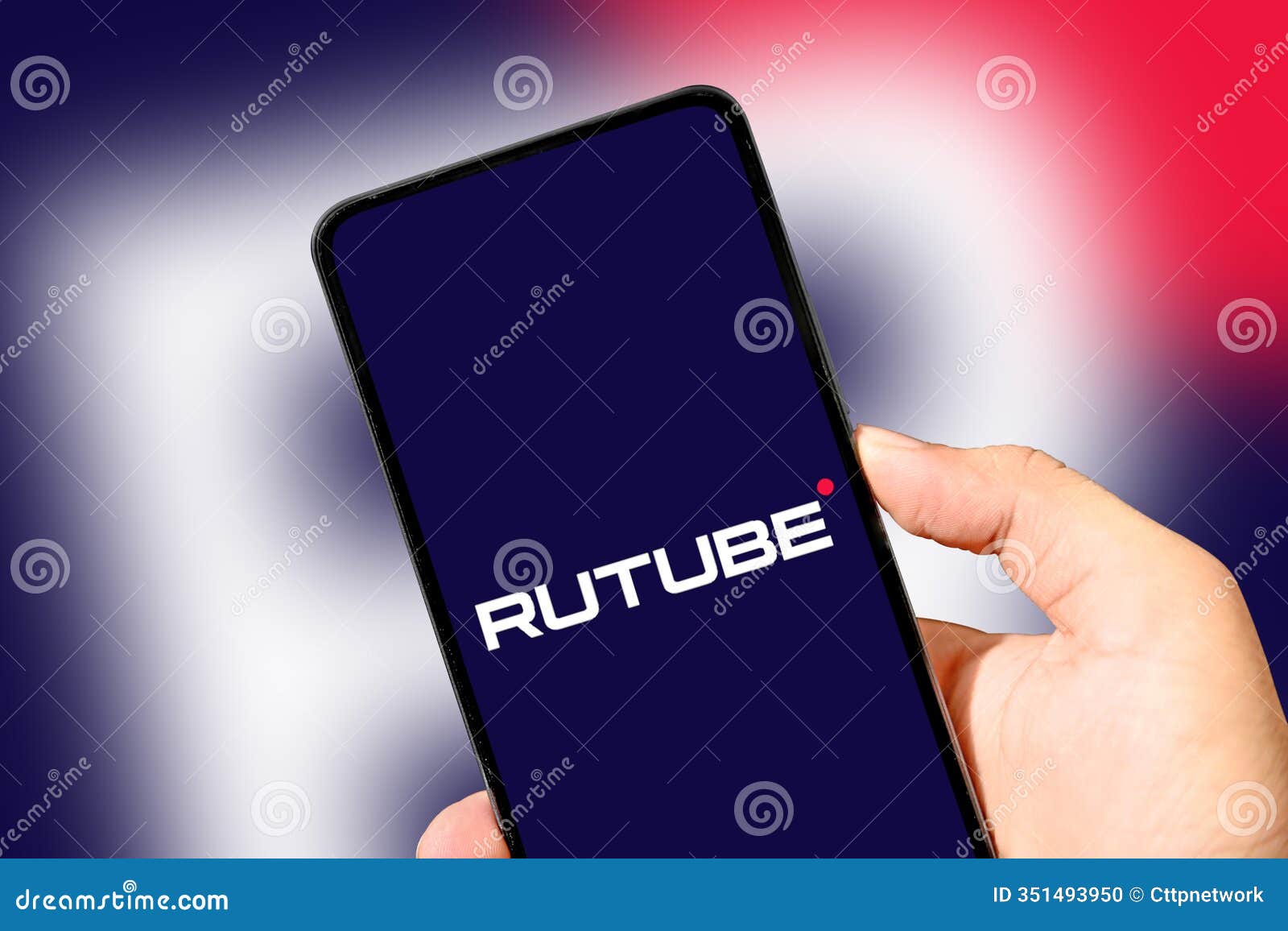 Russian Video Sharing Platform Rutube Mobile Application on Screen ...