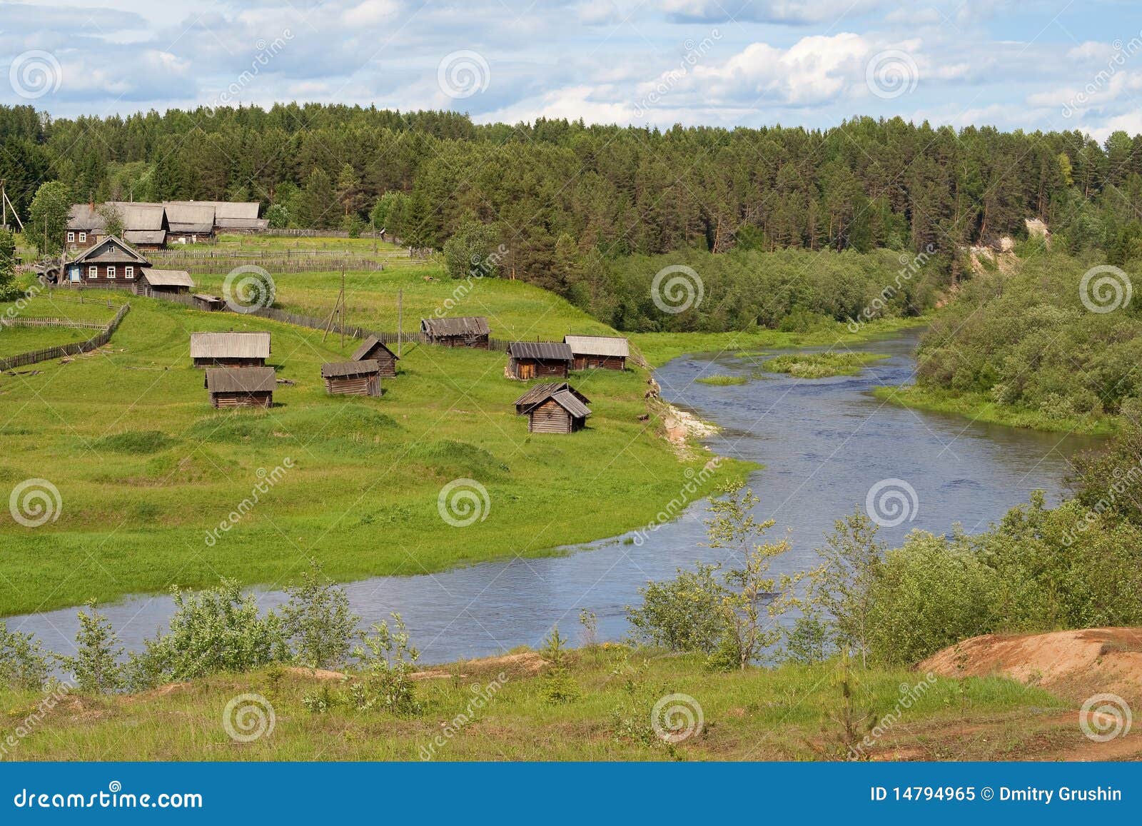 Russian Village stock image. Image of town, russian, summer - 14794965