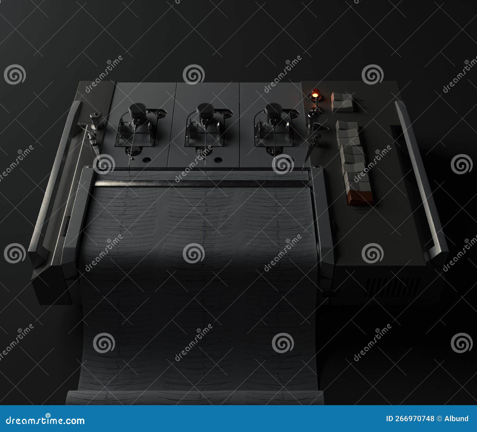 Russian Vintage Polygraph Lie Detector Machine Royalty-Free Stock Image ...