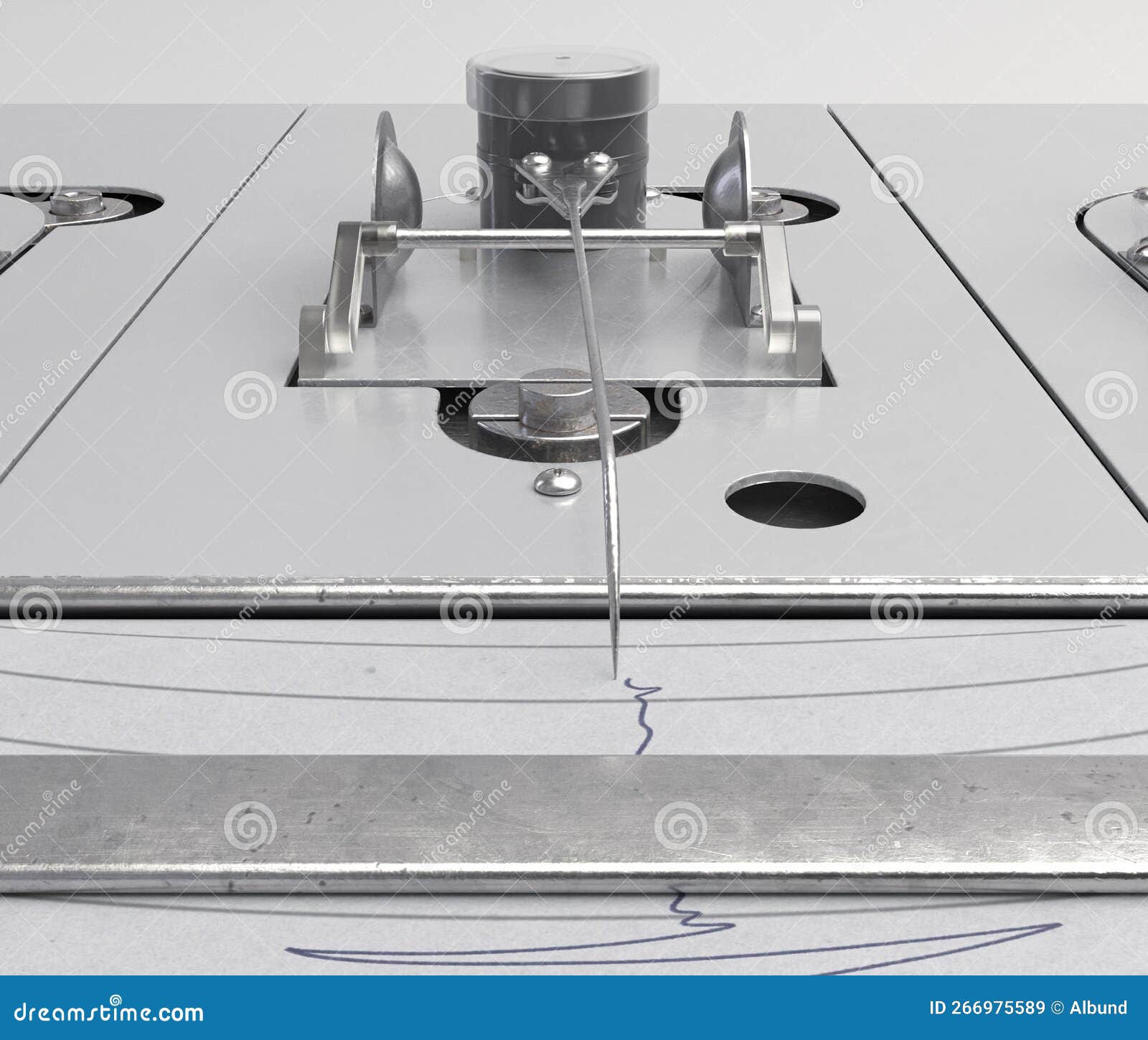 Russian Vintage Polygraph Lie Detector Machine Stock Illustration ...