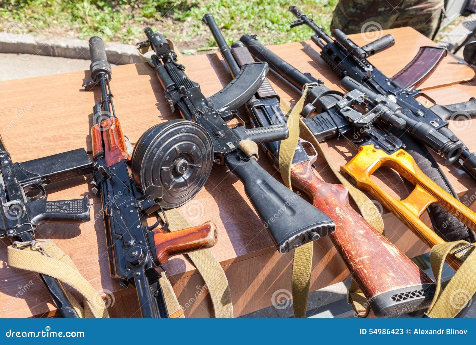 Russian Weapons. Samples of Russian Small Arms Editorial Stock Photo ...
