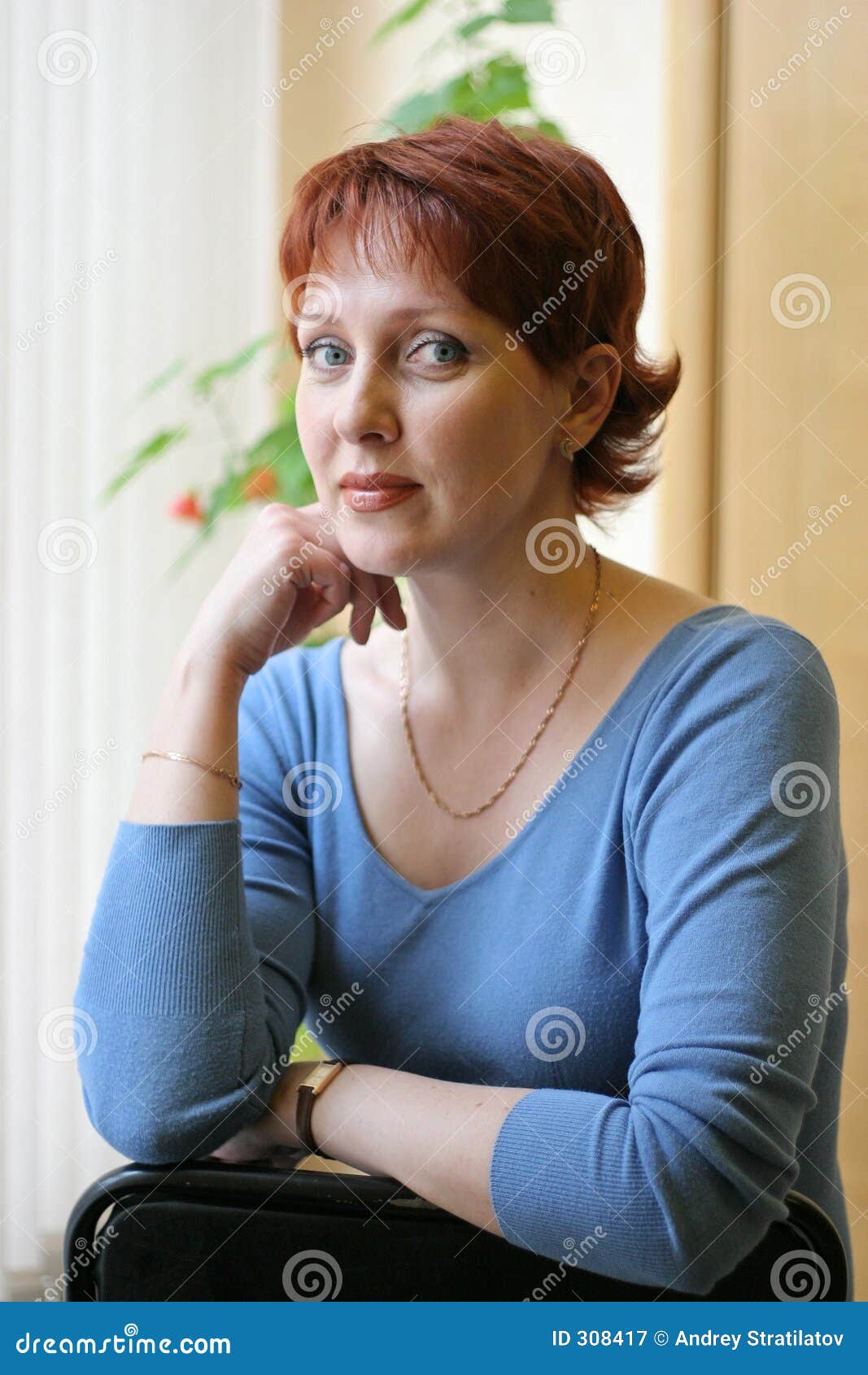 Russian woman stock image. Image of portrait, simple, ordinary - 308417