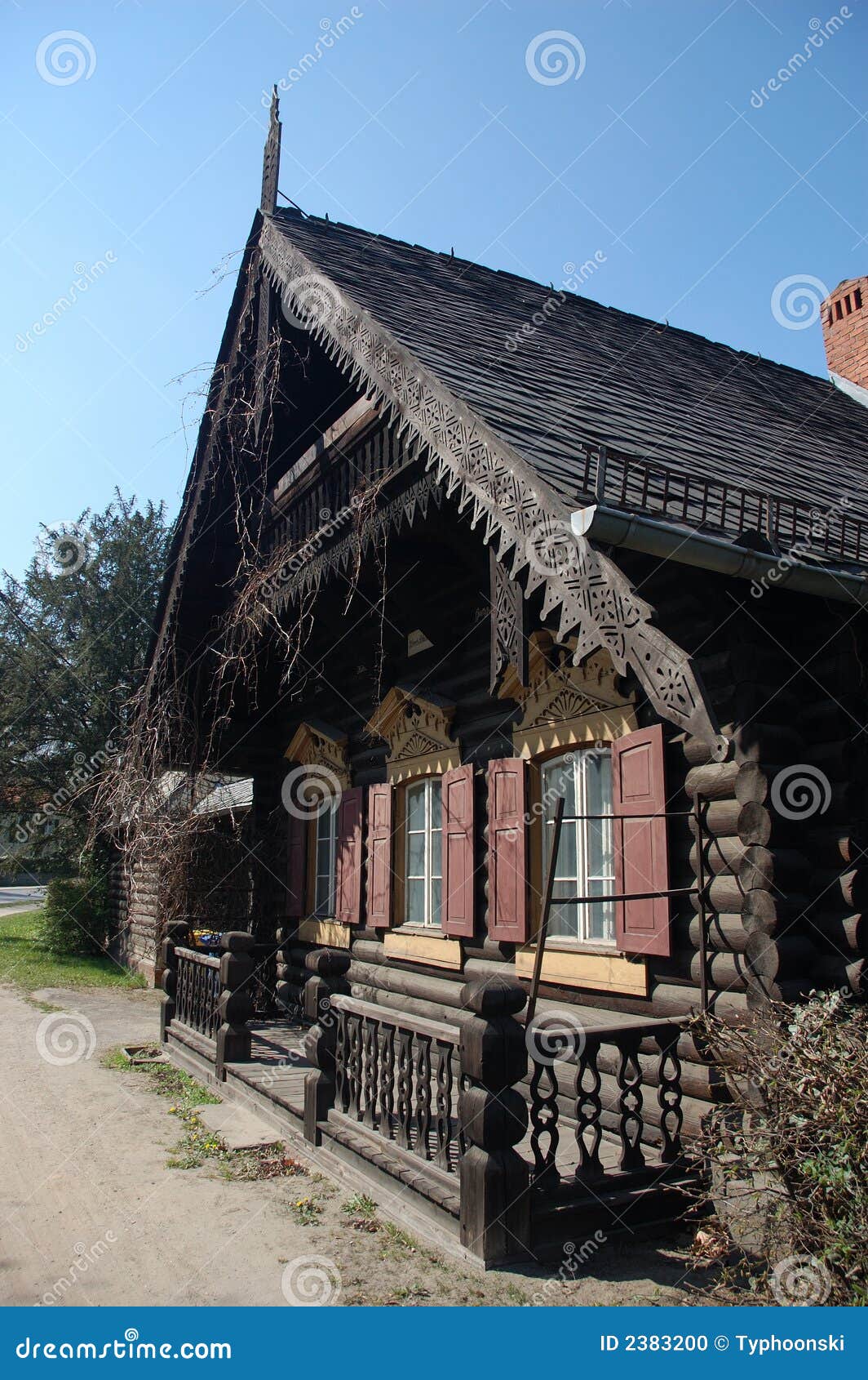 Russian Wooden House stock photo. Image of potsdam, blockhouse - 2383200