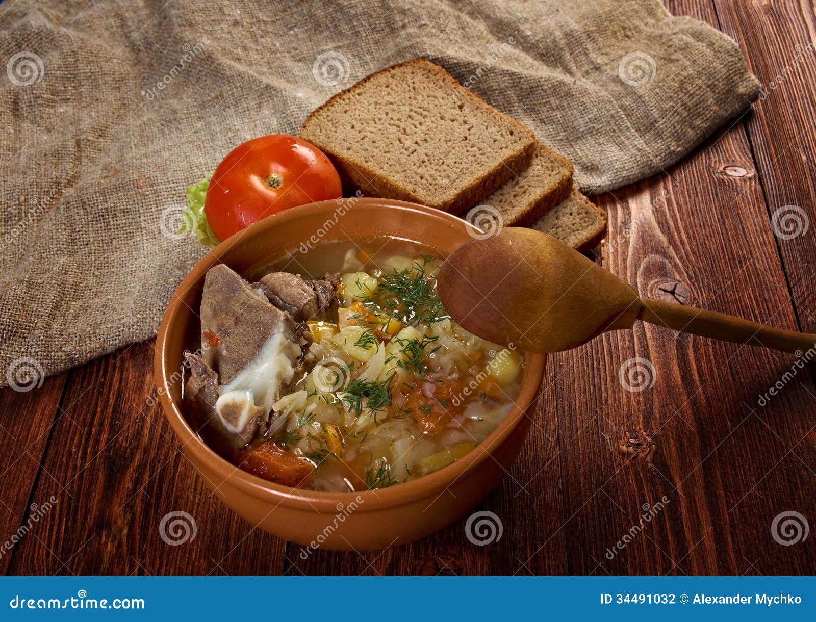 Russiancabbage Soup - Stchi Stock Photo - Image of farmhouse, kitchen ...