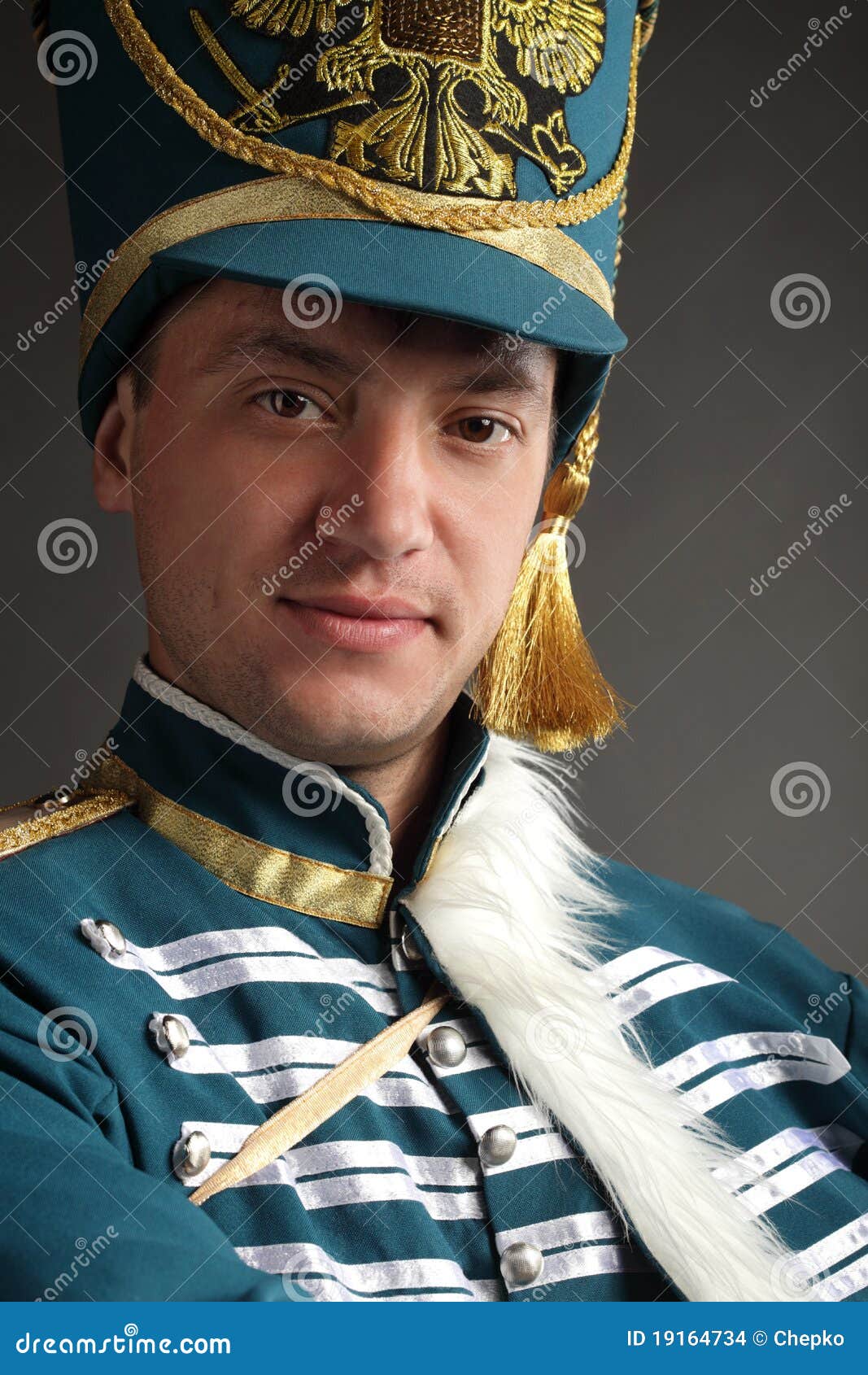 Russische huzaar stock foto. Image of acteur, cultuur - 19164734