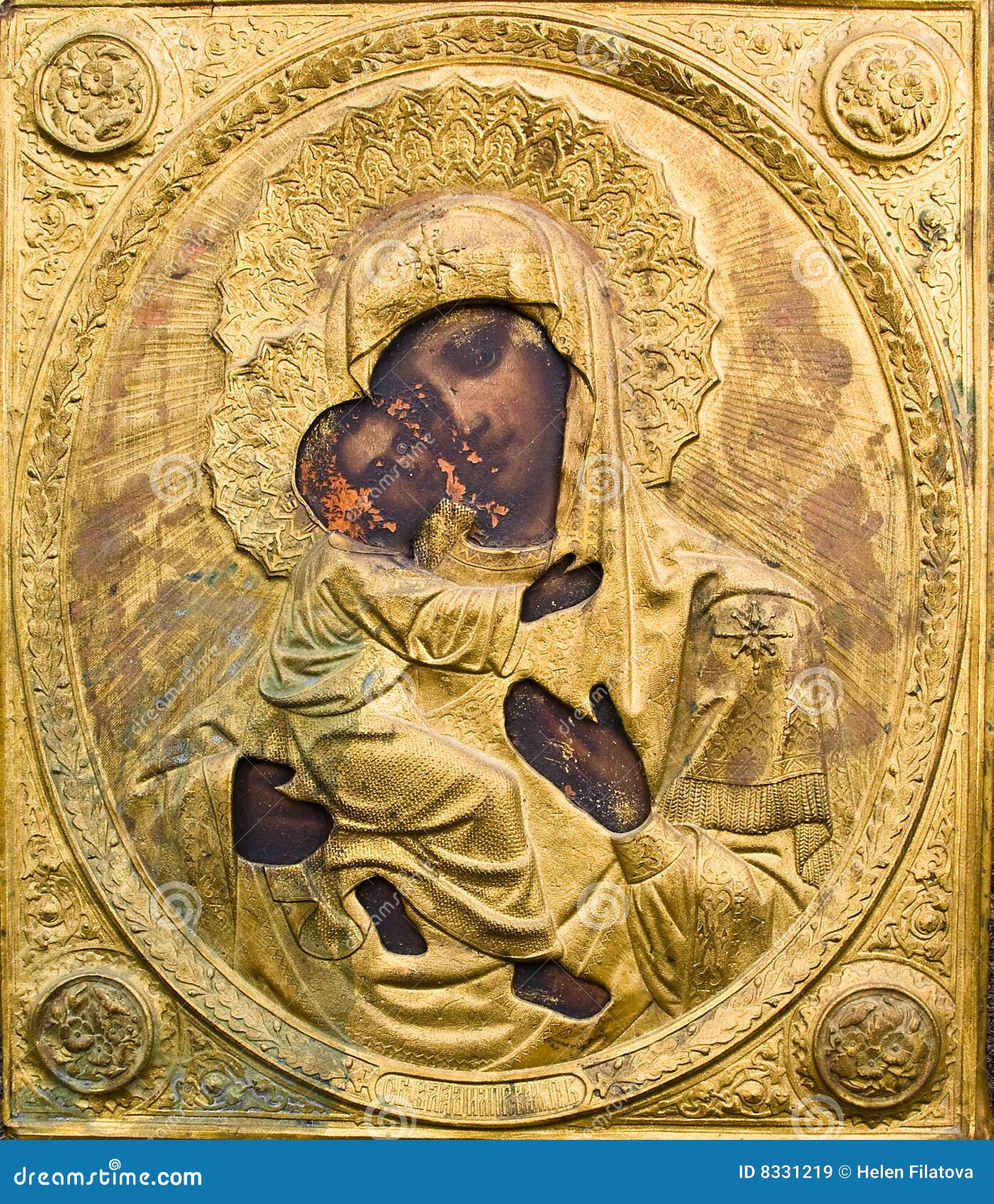 Russische orthodoxe Ikone stockbild. Bild von religion - 8331219