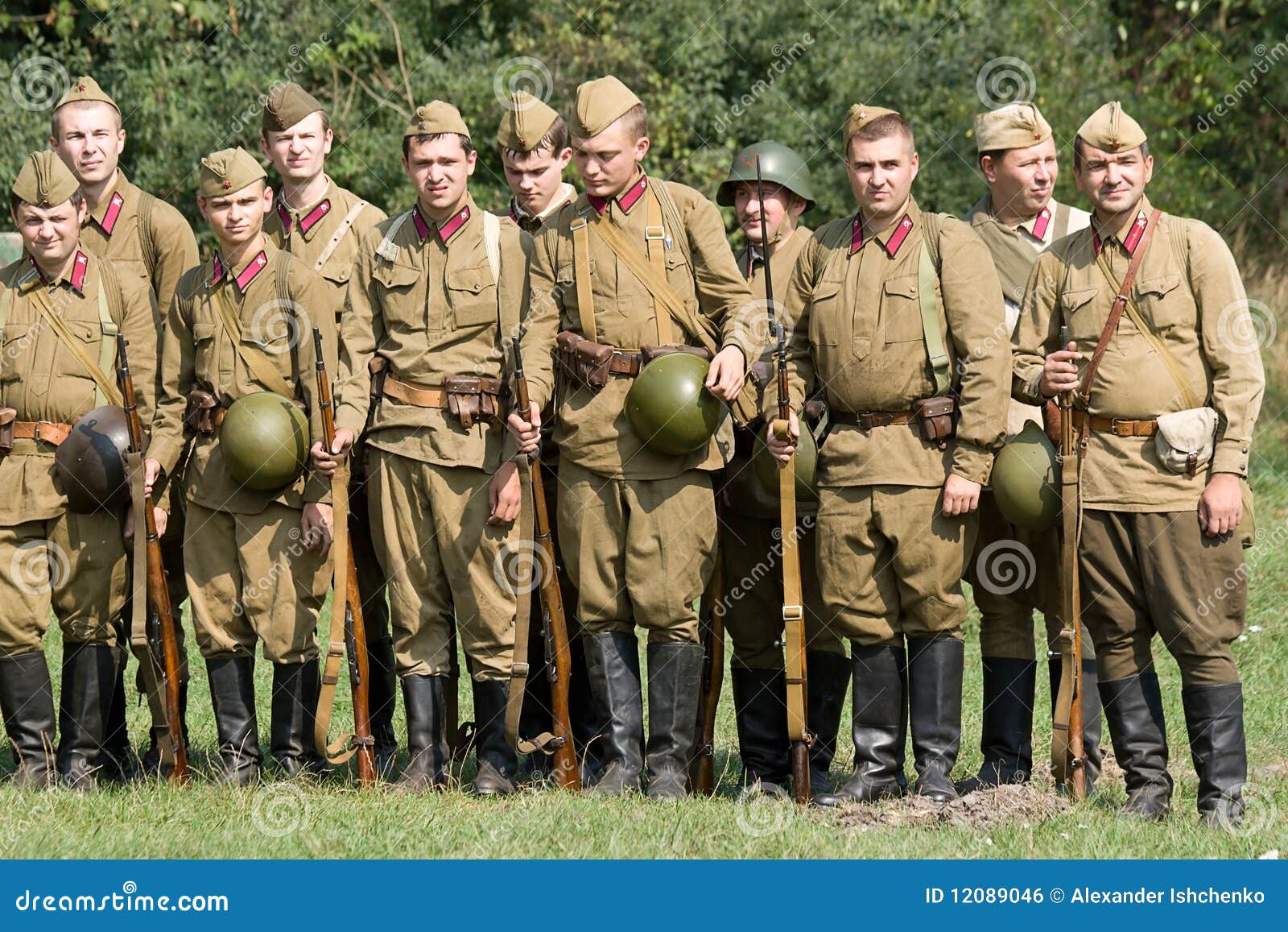 Russische Soldaten. redaktionelles foto. Bild von schlacht - 12089046