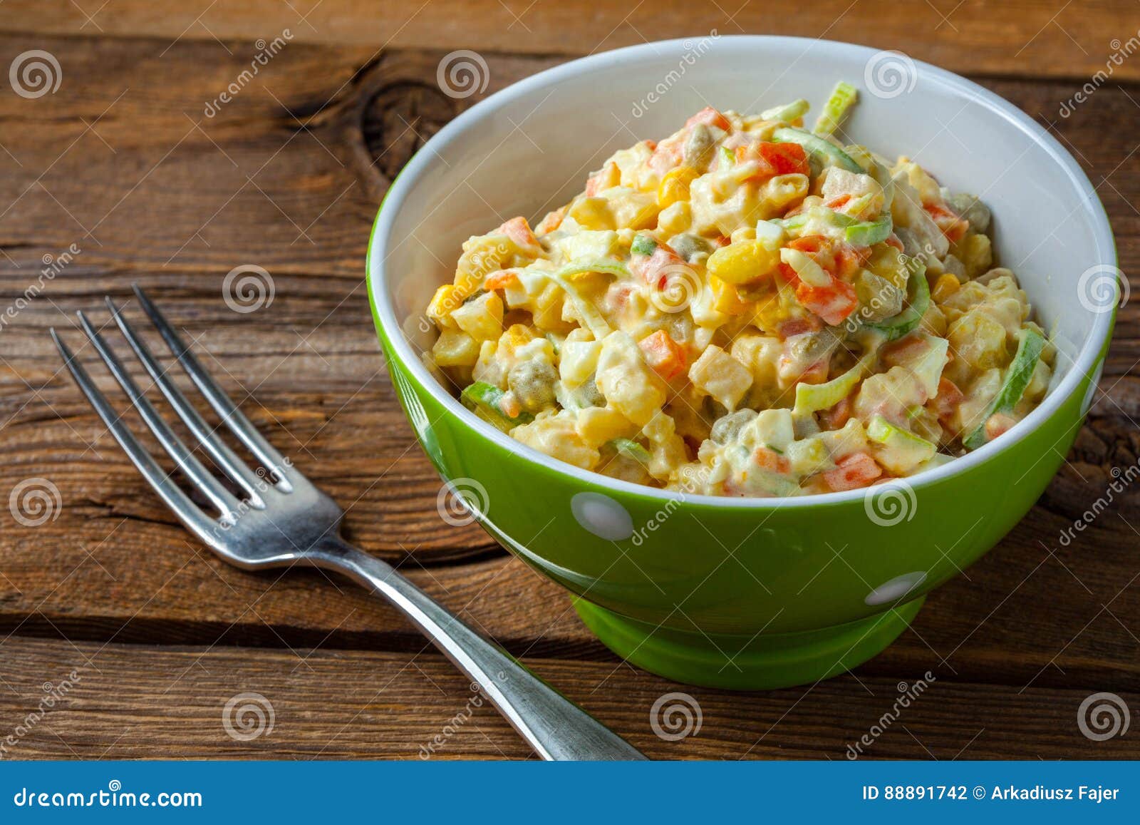 Russischer Traditioneller Salat Stockfoto - Bild von nahrung ...
