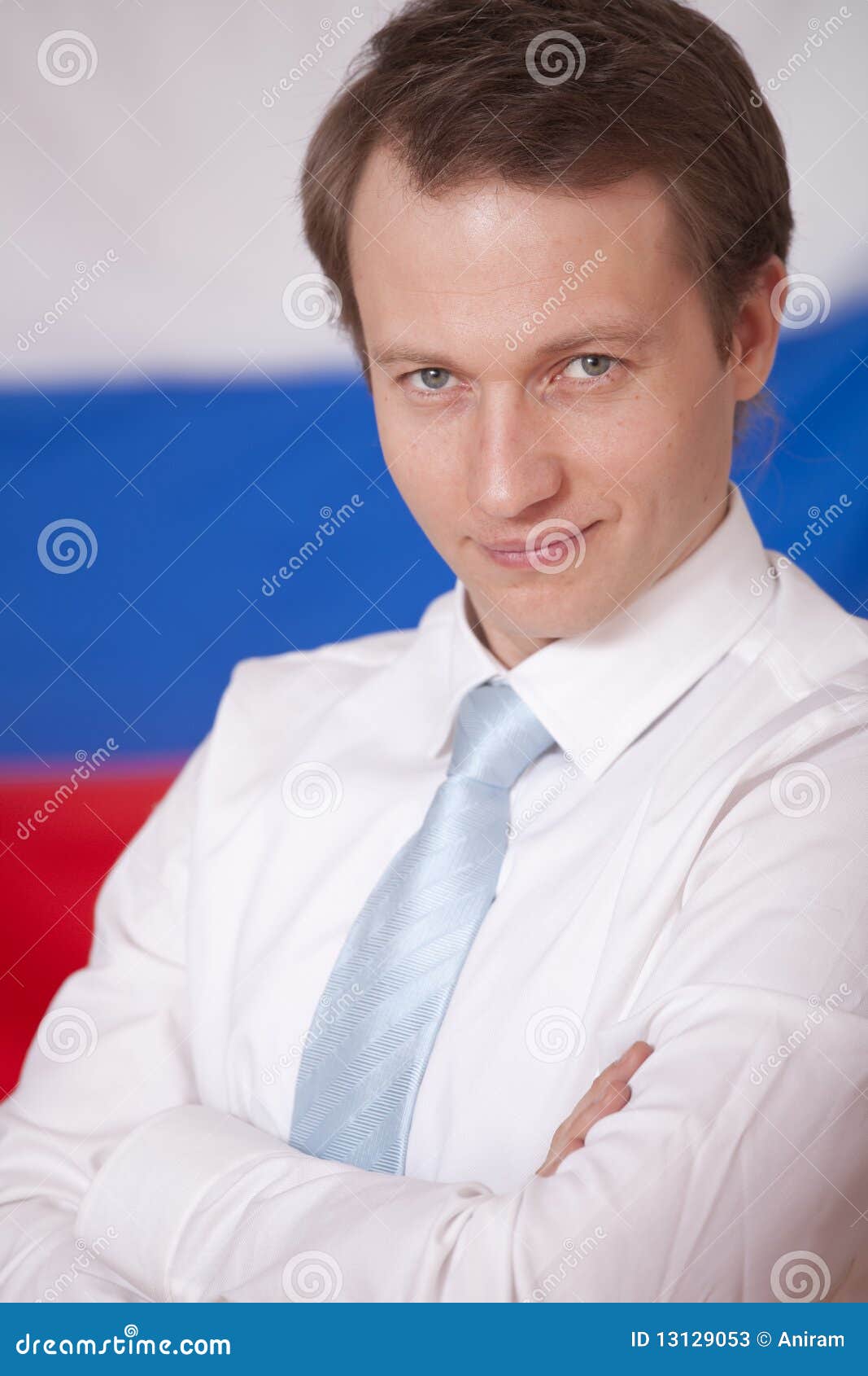 Russo feliz imagem de stock. Imagem de homem, potência - 13129053