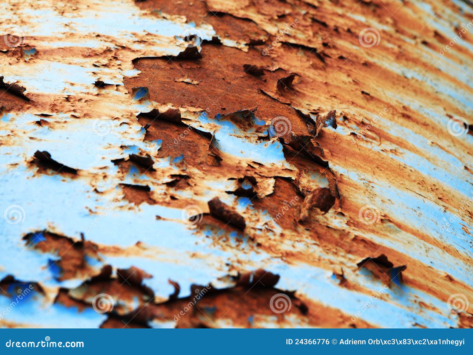 Hole On Chipped Paint With Rusty Metal Texture Royalty-Free Stock Photo ...