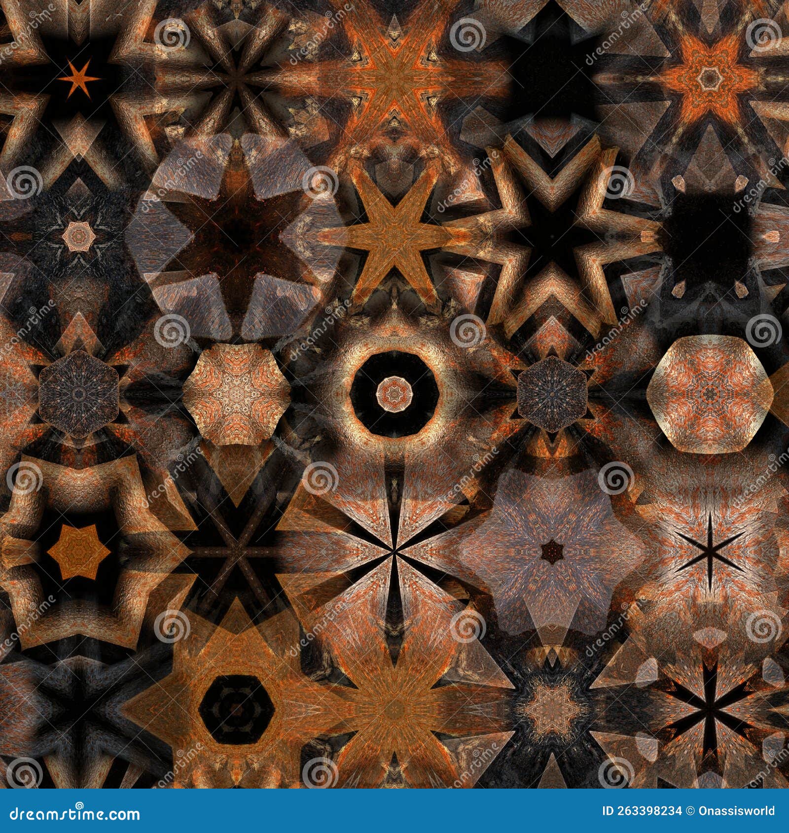 Rust Stars Abstract Shapes Blurs Backgrounds Stock Illustration ...