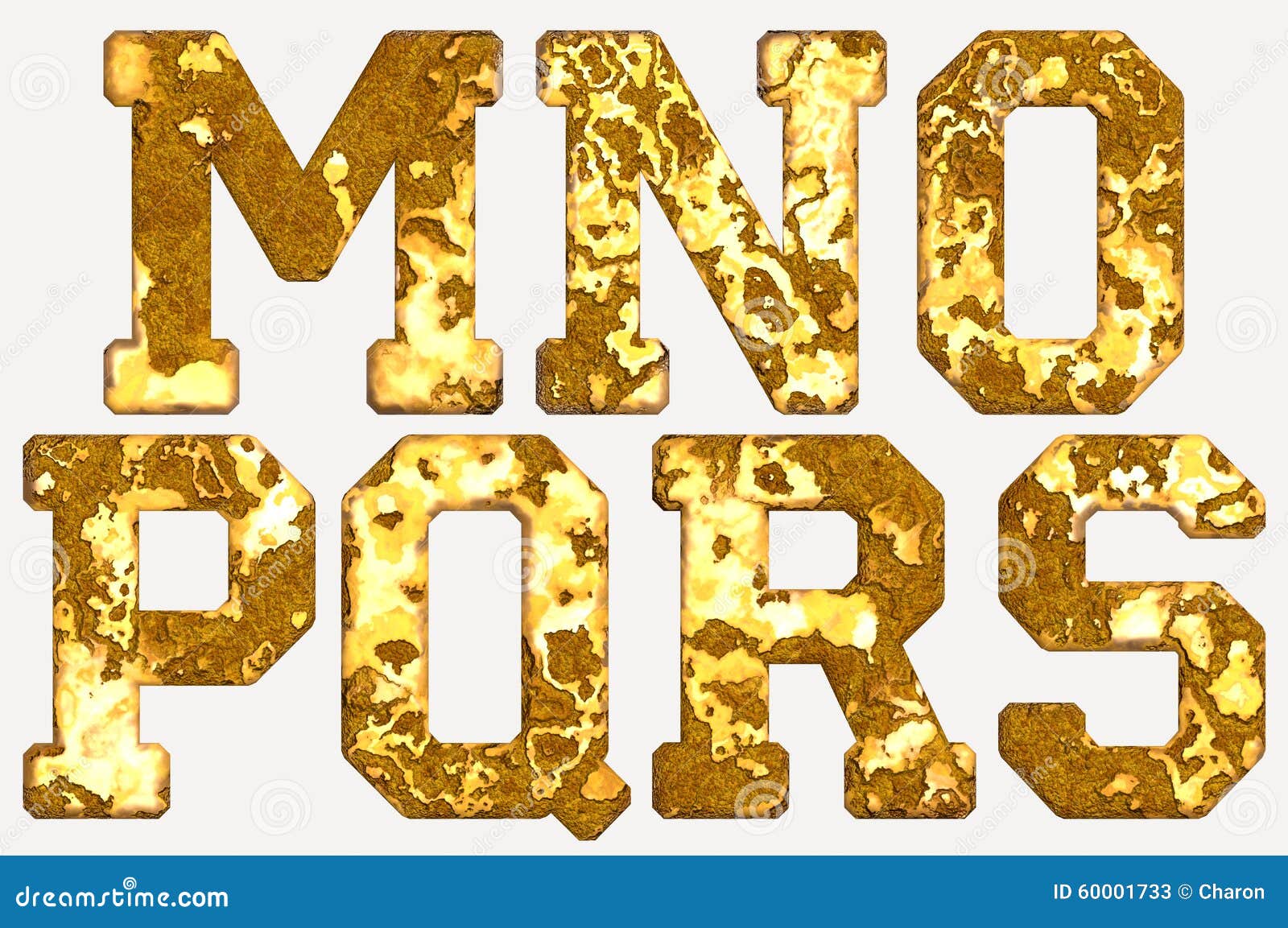 Rust Alphabets Isolated Royalty-Free Stock Photography | CartoonDealer ...