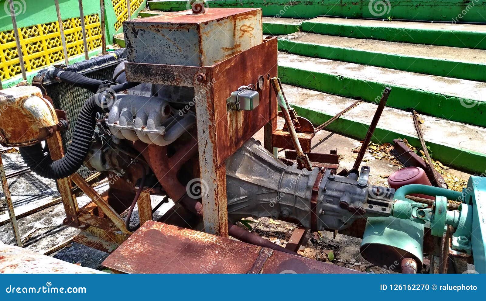 Old and Rusted Old Machinery. Stock Photo - Image of detail, steel ...