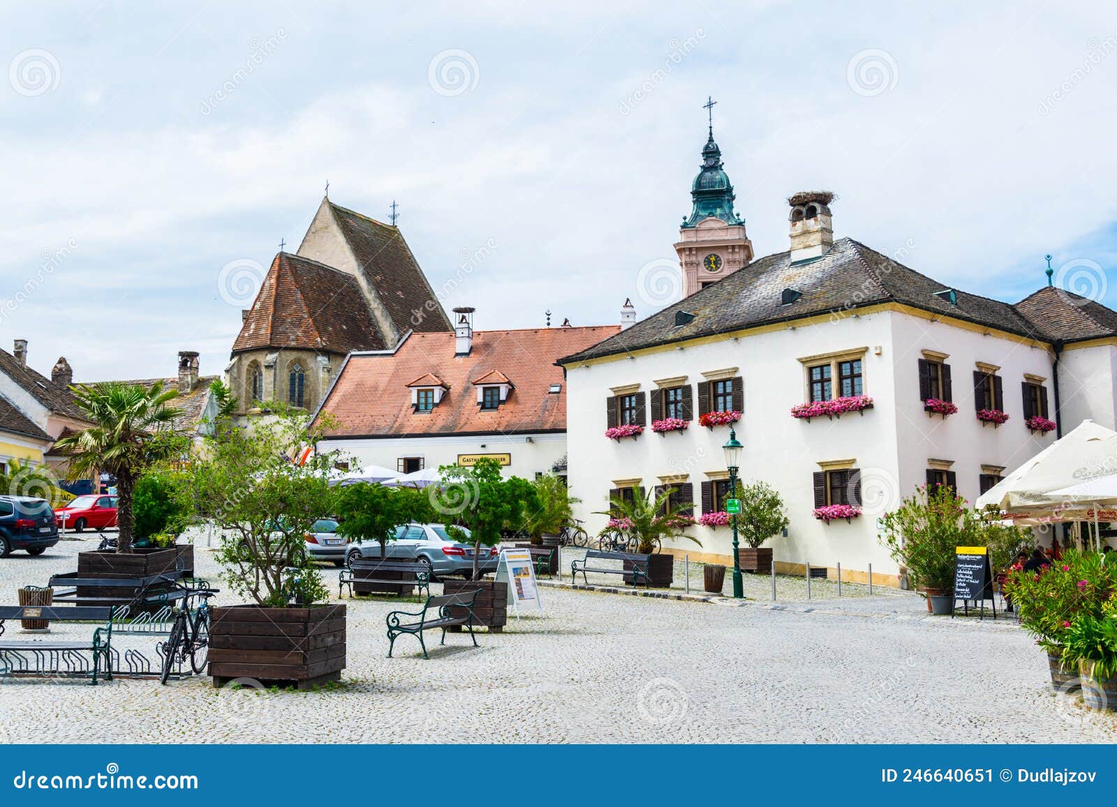 RUST, AUSTRIA, JUNE 18, 2016: View of the Austrian City Rust Famous for ...
