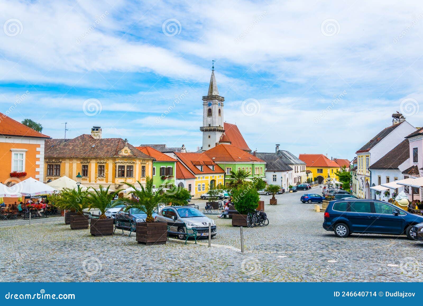 RUST, AUSTRIA, JUNE 18, 2016: View of the Austrian City Rust Famous for ...