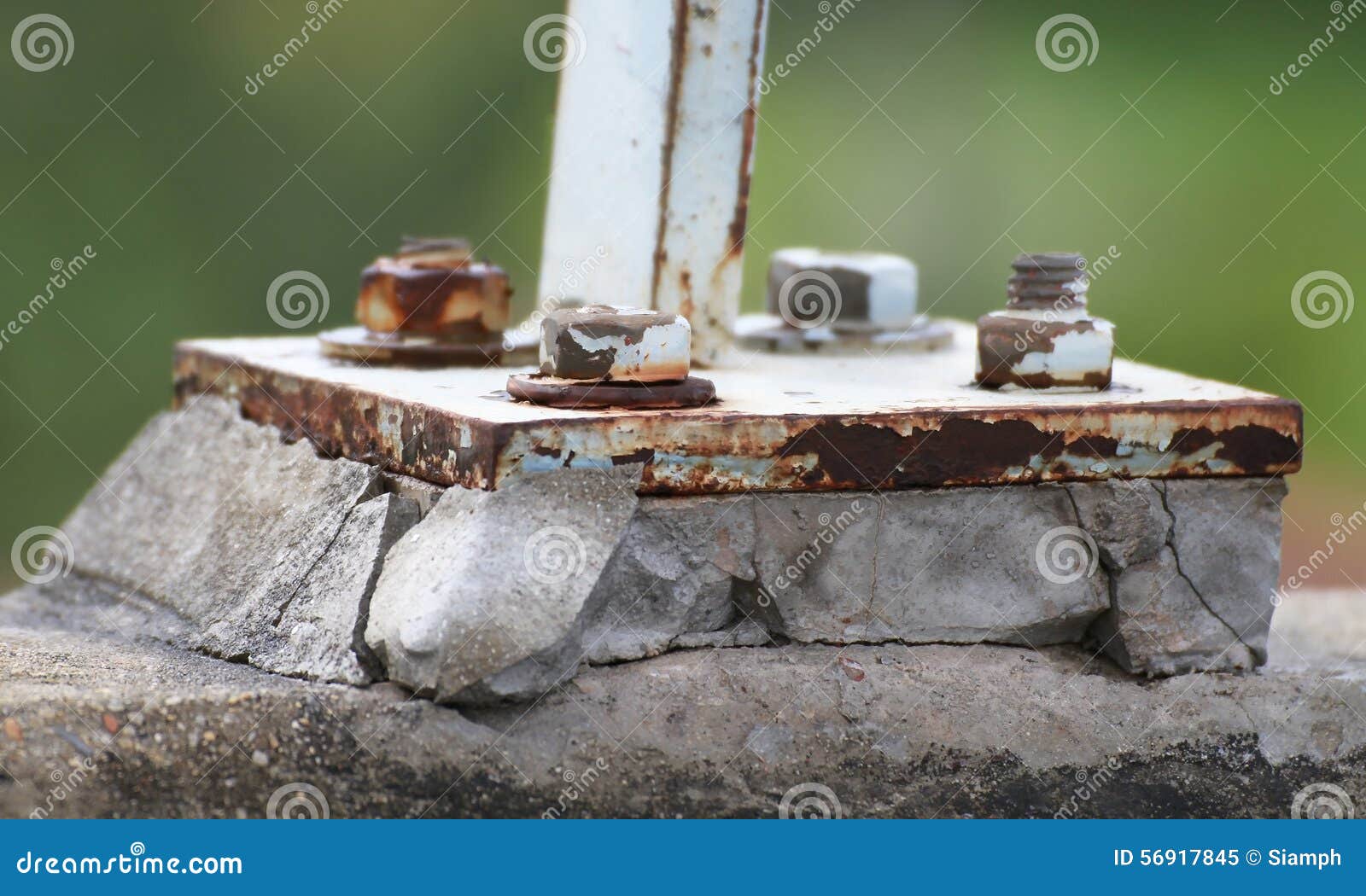 Base Plate Of Artillery On An Old German Bunker Royalty-Free Stock ...