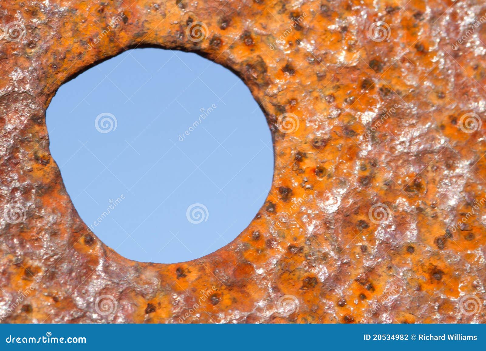 Rust and blue circle. stock photo. Image of irregular - 20534982