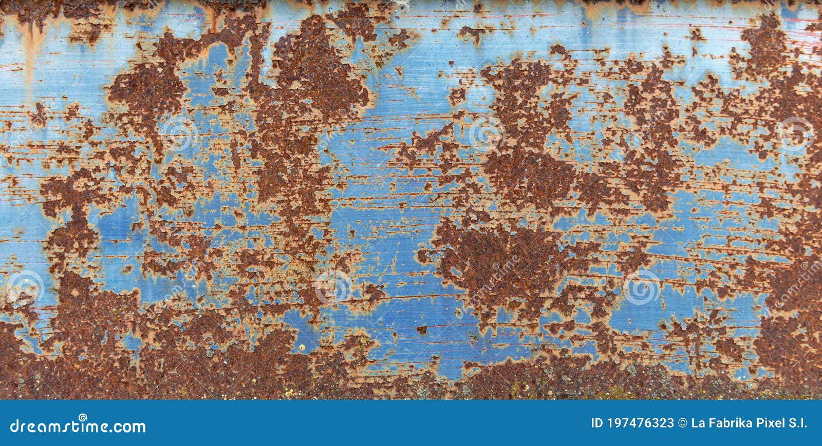 Rust and blue stock image. Image of iron, grunge, metal - 197476323