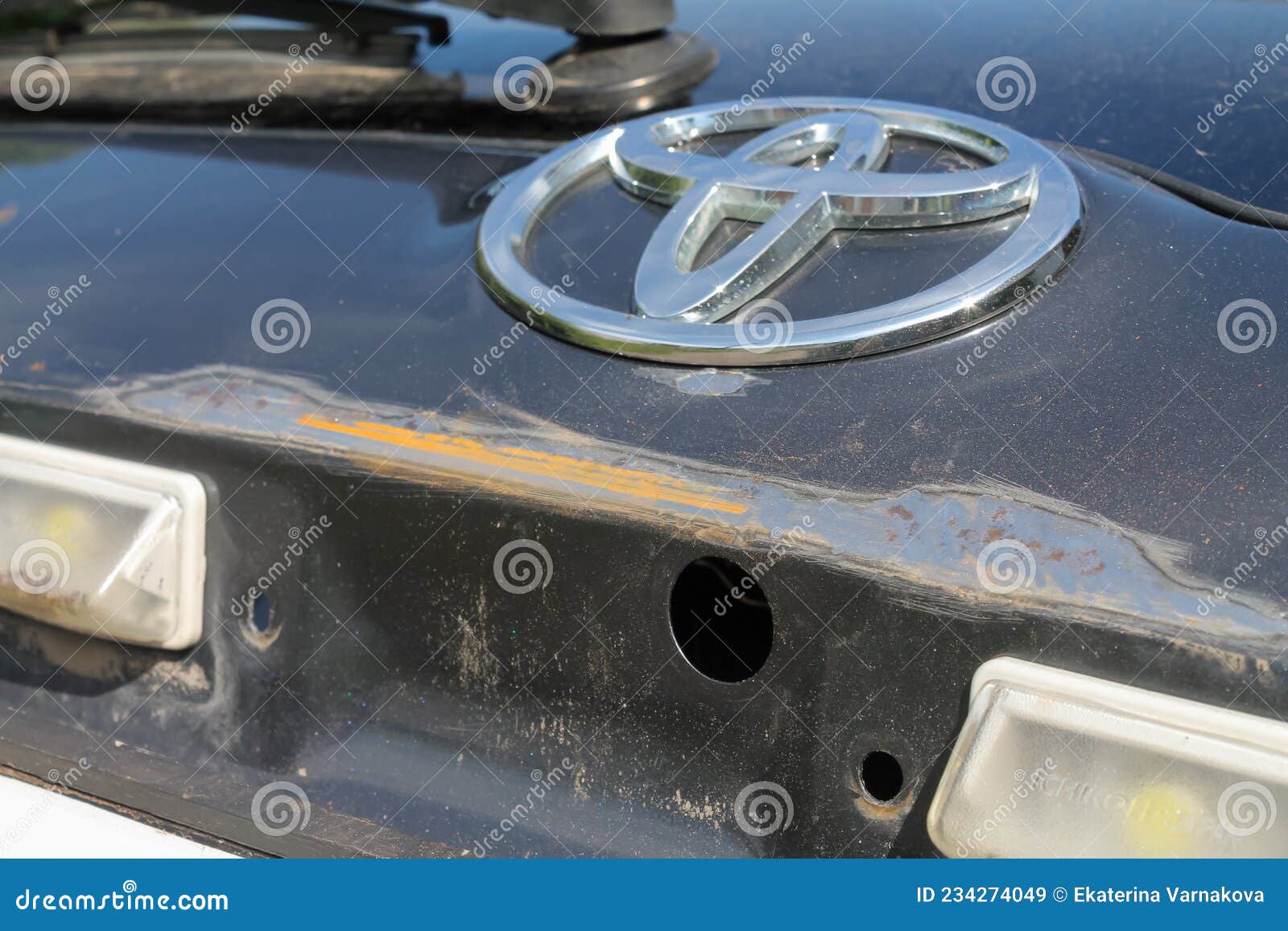 Rust on the Body of a Toyota Car Editorial Stock Image - Image of ...