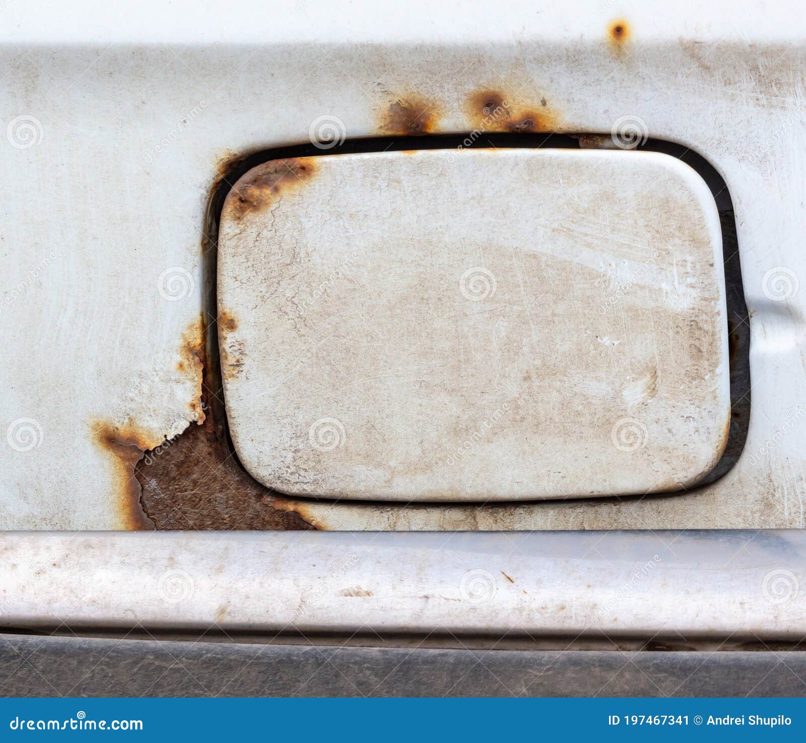 Rust on the Body of a White Car Stock Image - Image of vehicle, texture ...