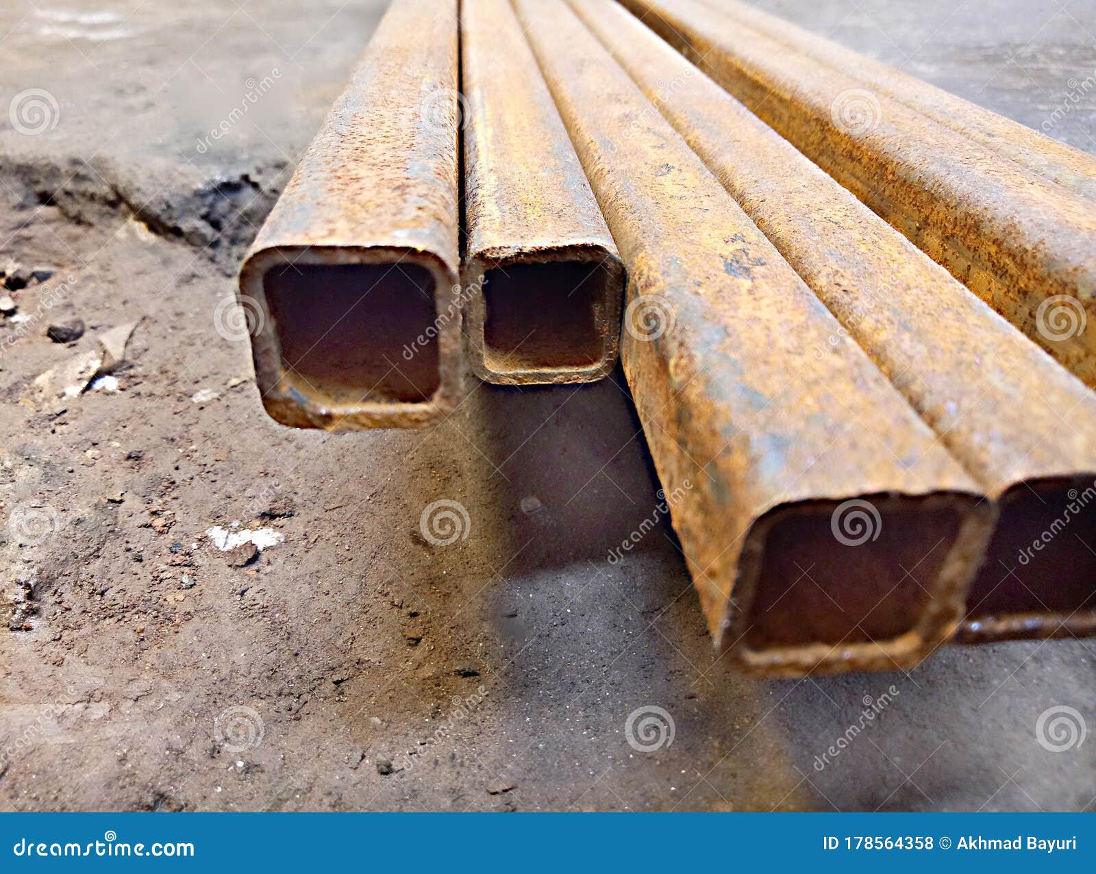 Rust Box of Iron Pipes Covered in Rust Stock Photo - Image of metal ...