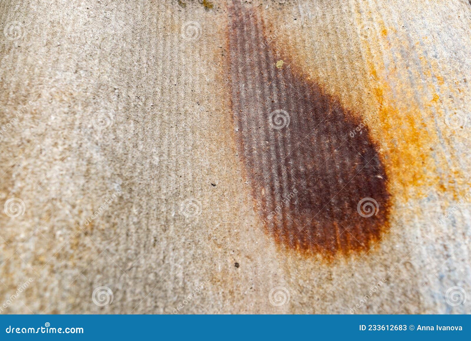 Rust Brown on Slate Close Up, Gray Asbestos Stock Image - Image of ...