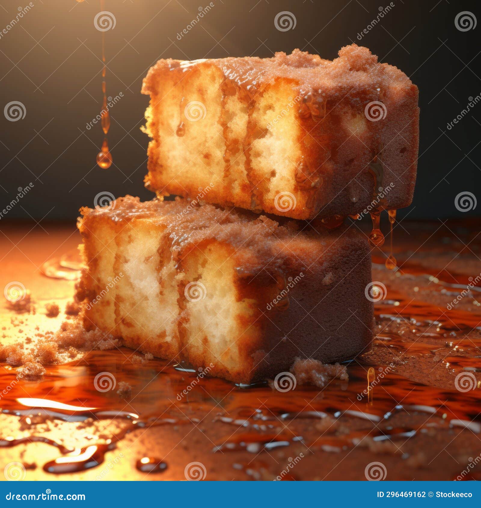 Rust Cake: a Deliciously Unique 3d Render Stock Illustration ...
