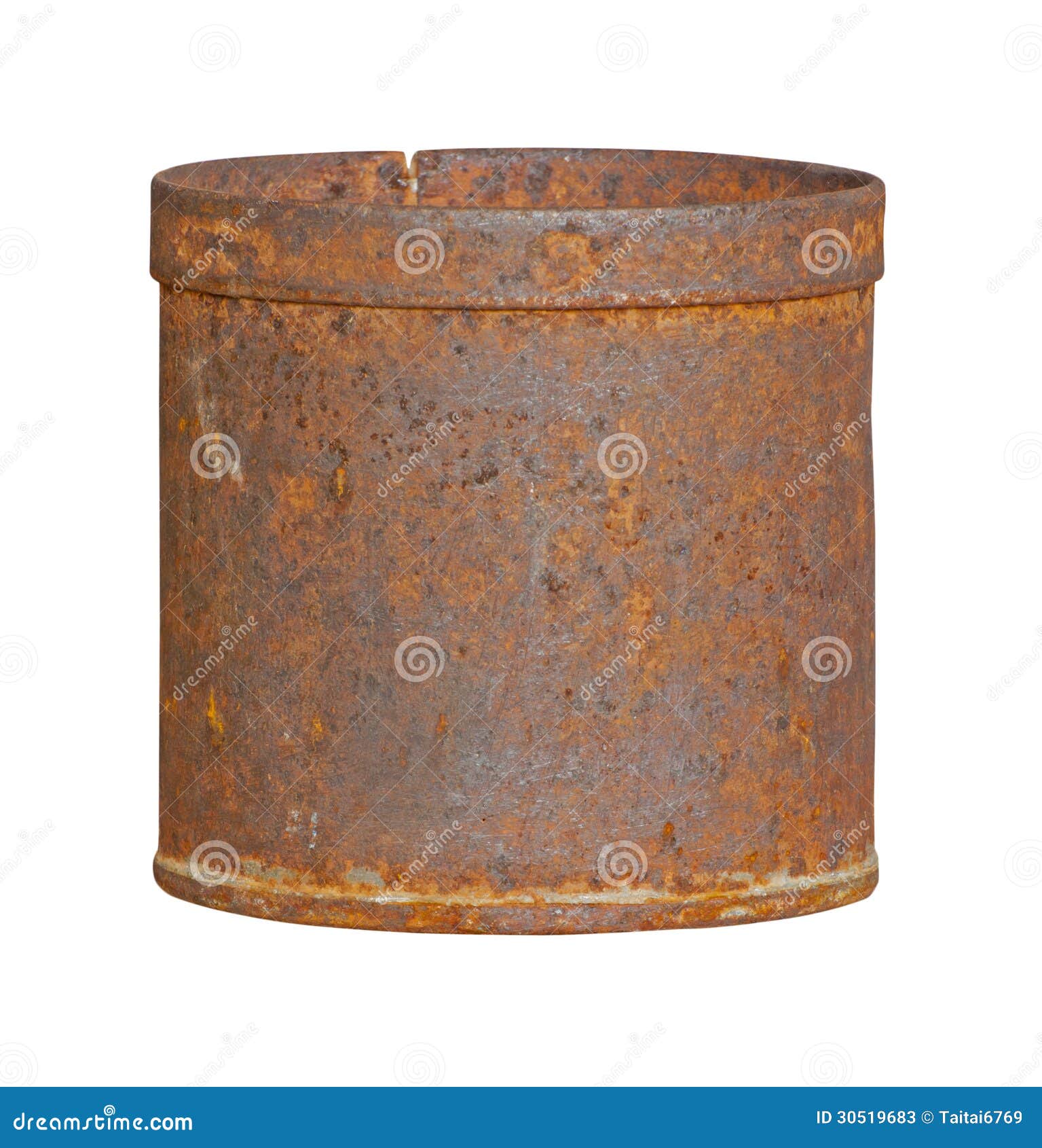 Rust can isolate on white stock image. Image of metal - 30519683