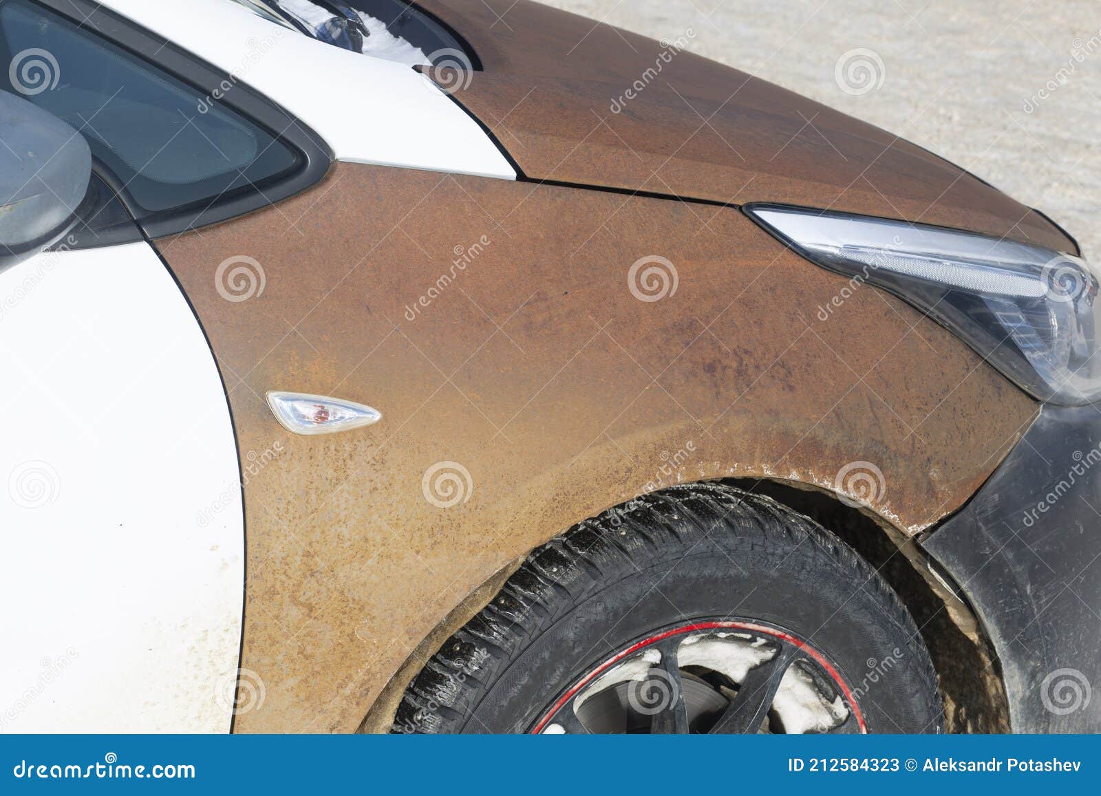 Rust on the Car Body.a Rusty Car Stock Image - Image of grunge ...