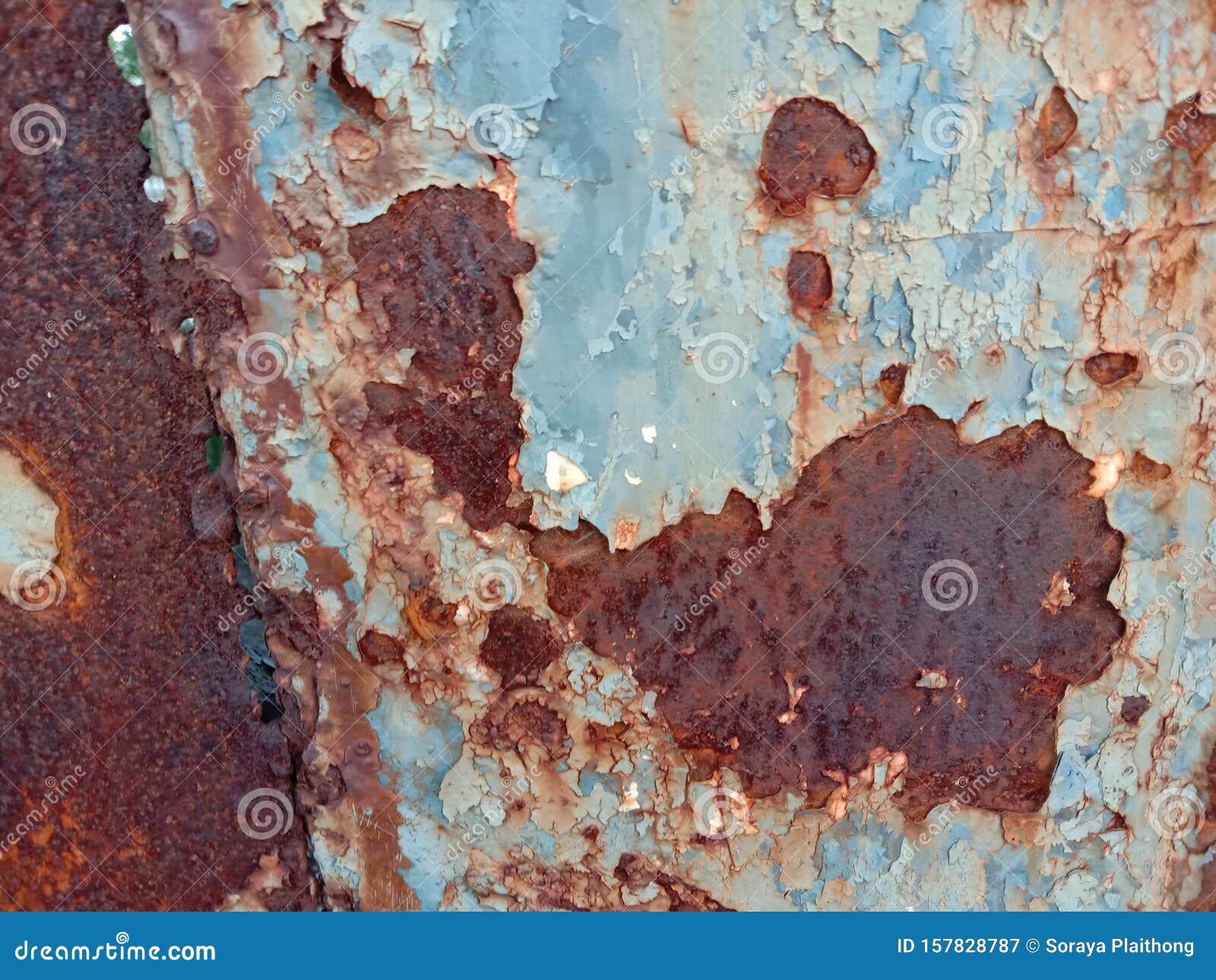Rust is Caused by a Reaction between Oxygen and Iron. Stock Image ...
