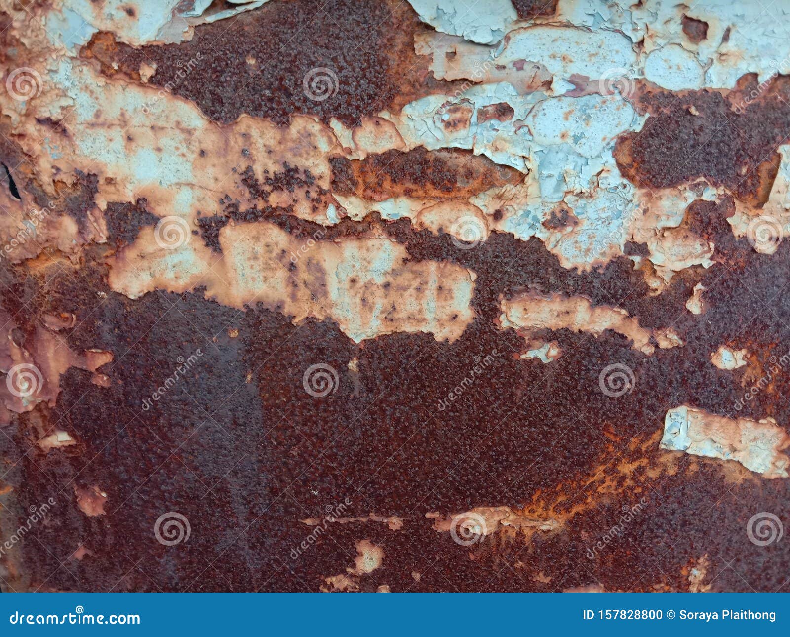 Rust is Caused by a Reaction between Oxygen and Iron. Stock Photo ...