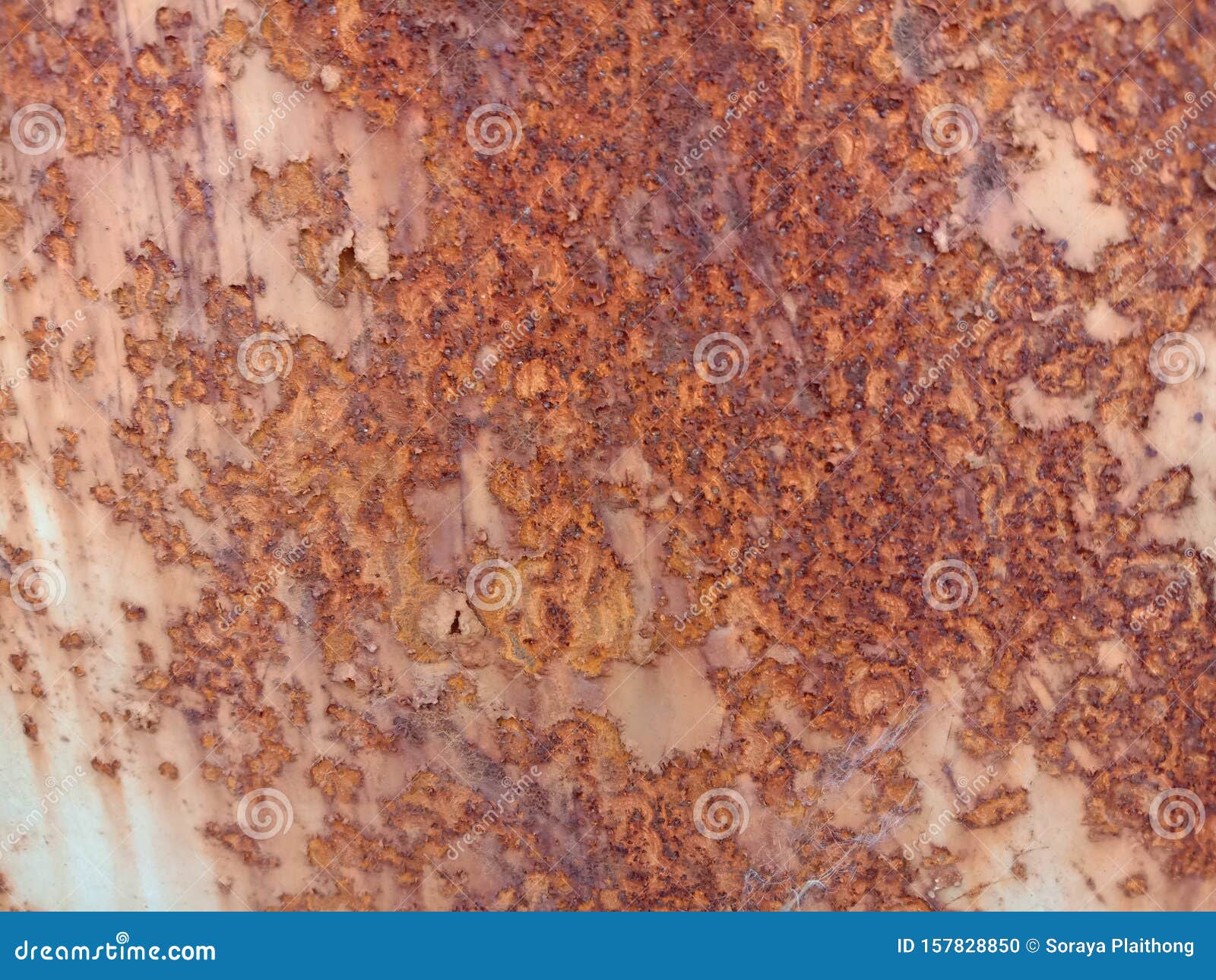 Rust is Caused by a Reaction between Oxygen and Iron. Stock Photo ...