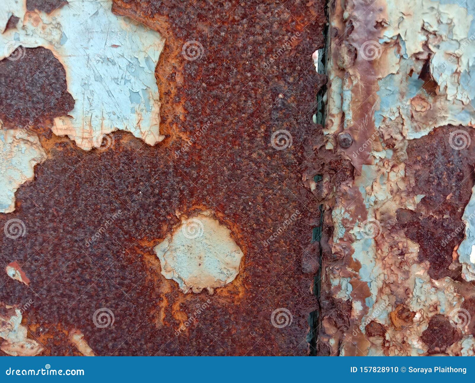 Rust is Caused by a Reaction between Oxygen and Iron. Stock Photo ...