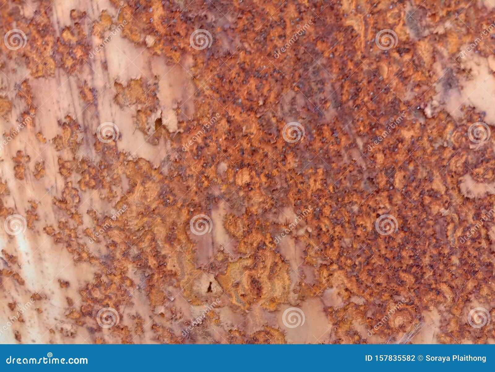 Rust is Caused by a Reaction between Oxygen and Iron. Stock Photo ...