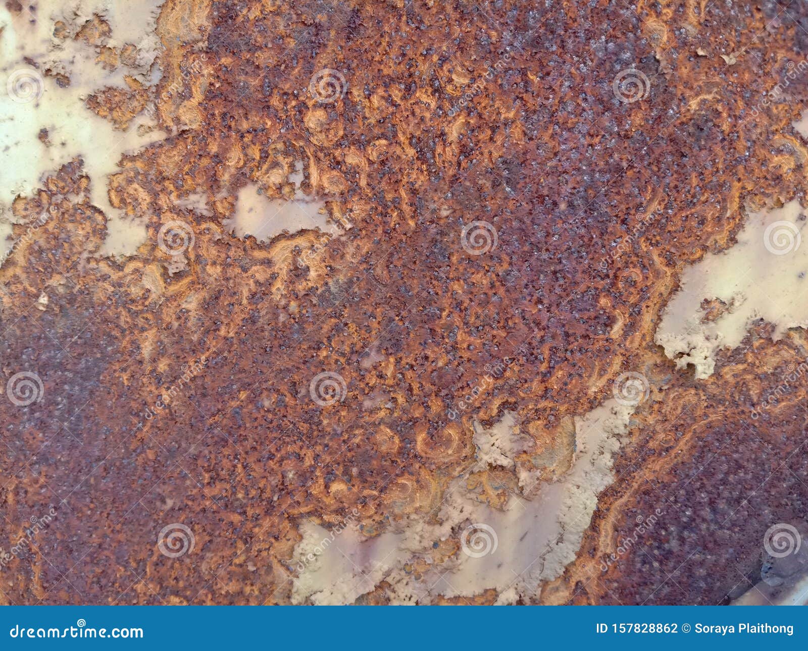 Rust is Caused by a Reaction between Oxygen and Iron. Stock Photo ...