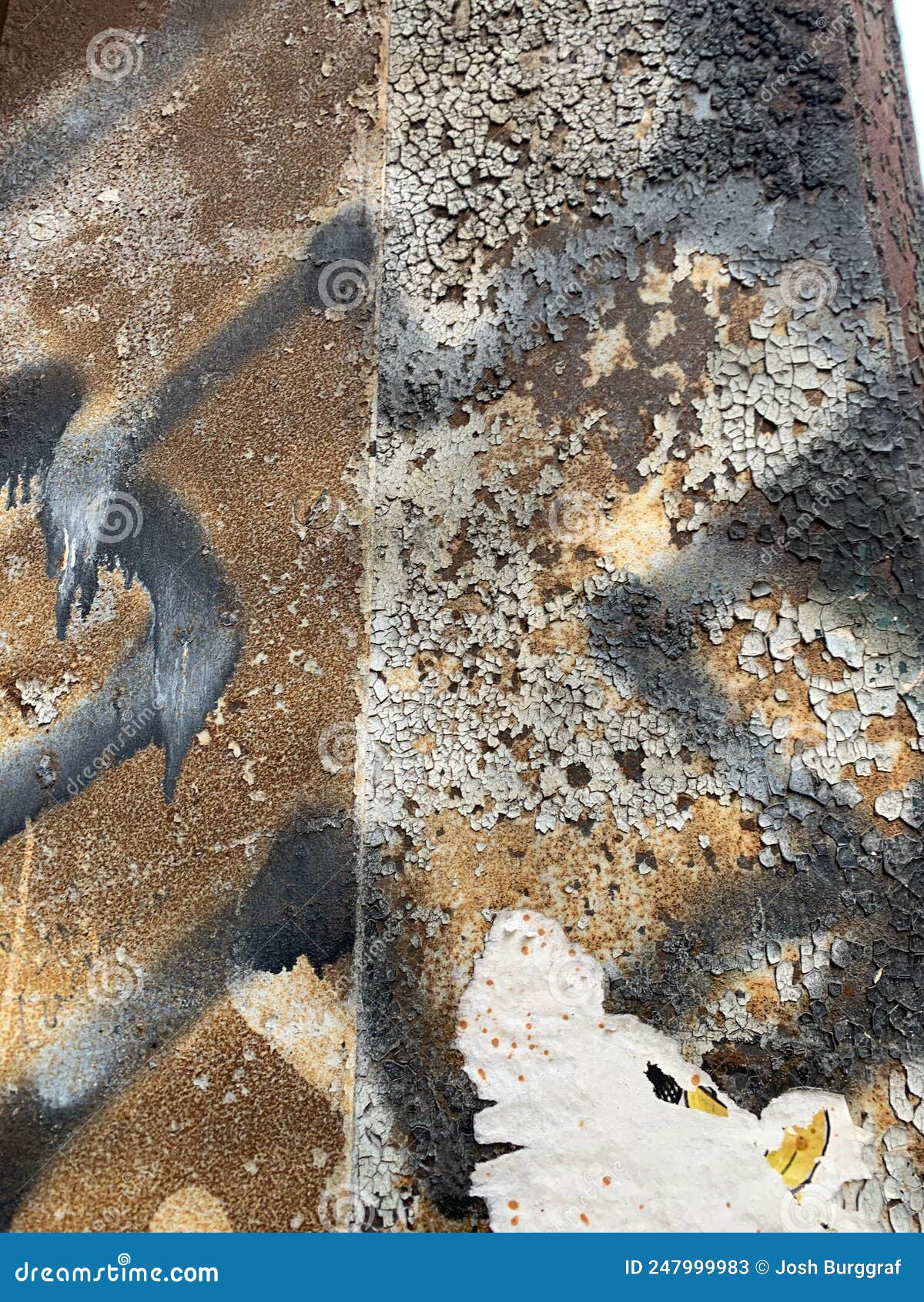 Rust and Chipped Paint Detail Shot Stock Image - Image of abstract ...