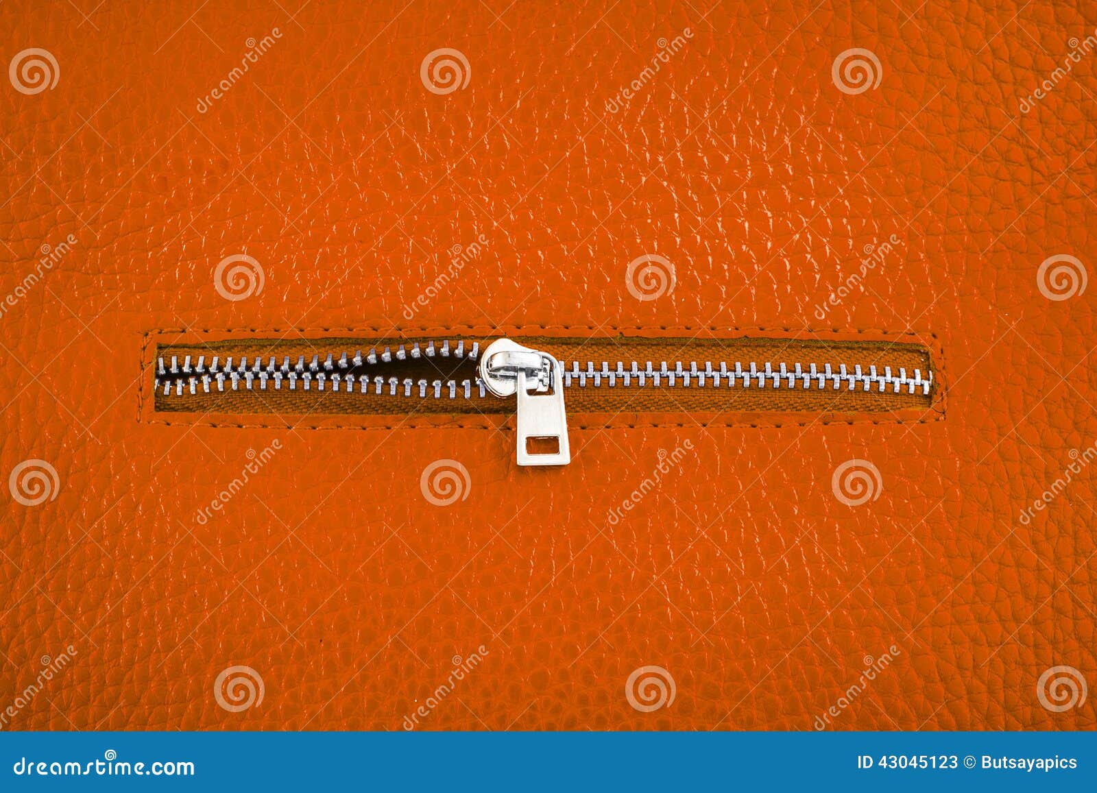 Rust Color Leather with Zipper. Stock Image - Image of design, jacket ...