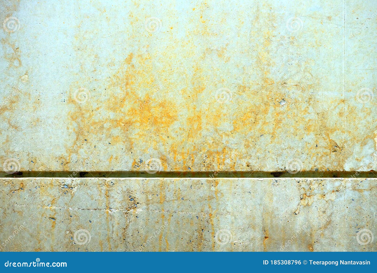 Rust on Concrete Wall Texture Background. Stock Photo - Image of cement ...