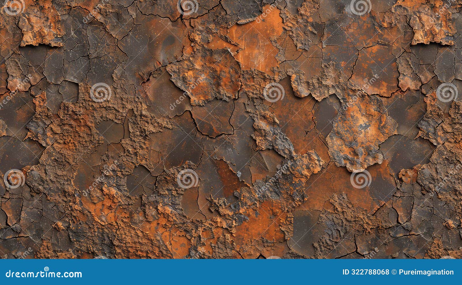 Rust and Corrosion Damage are Evident on Aged Metal Panel Surface Stock ...