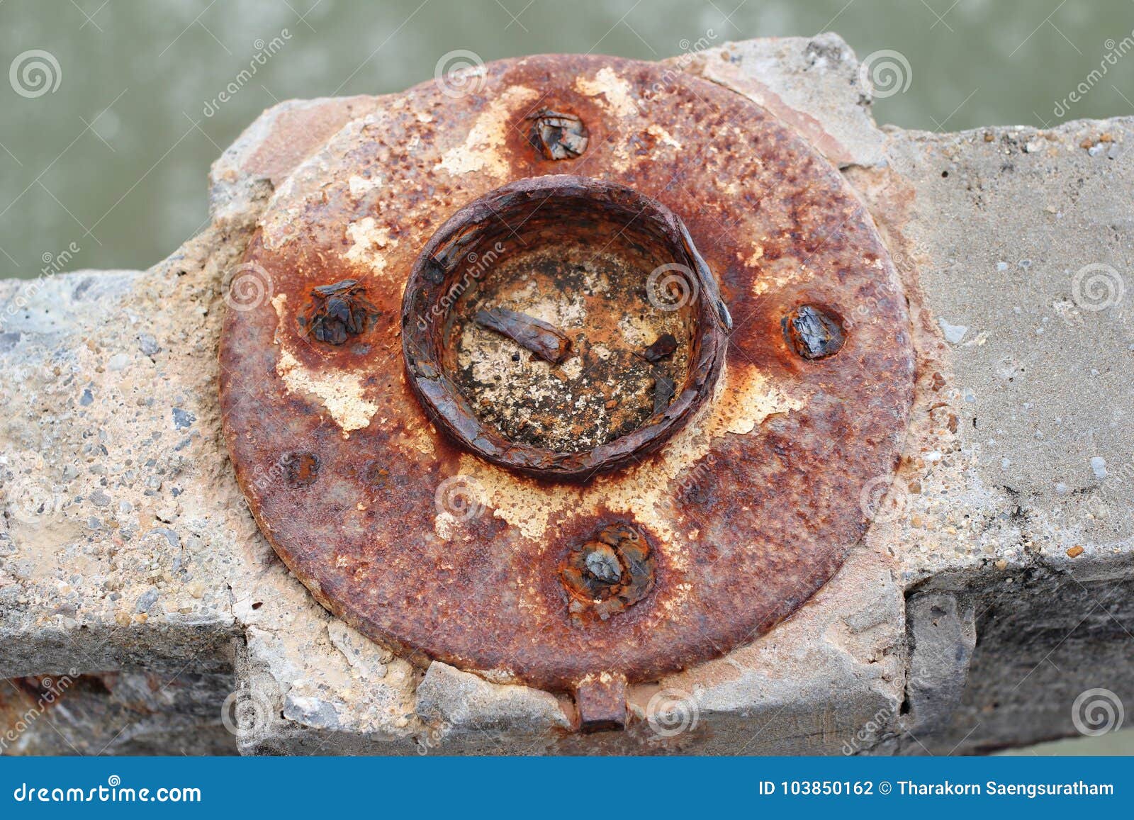 Rust Corrosion of Steel Structure in the Flesh until the Damage Stock ...