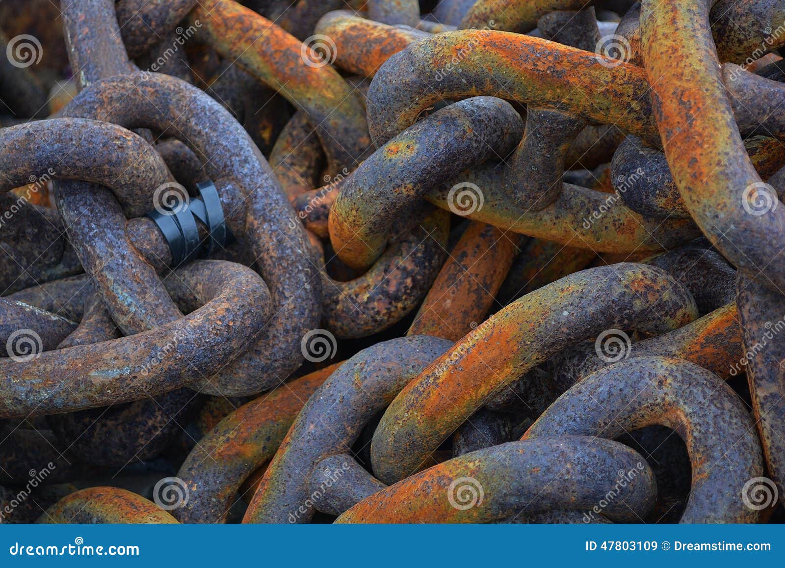Rust covered chains stock image. Image of rust, orange - 47803109