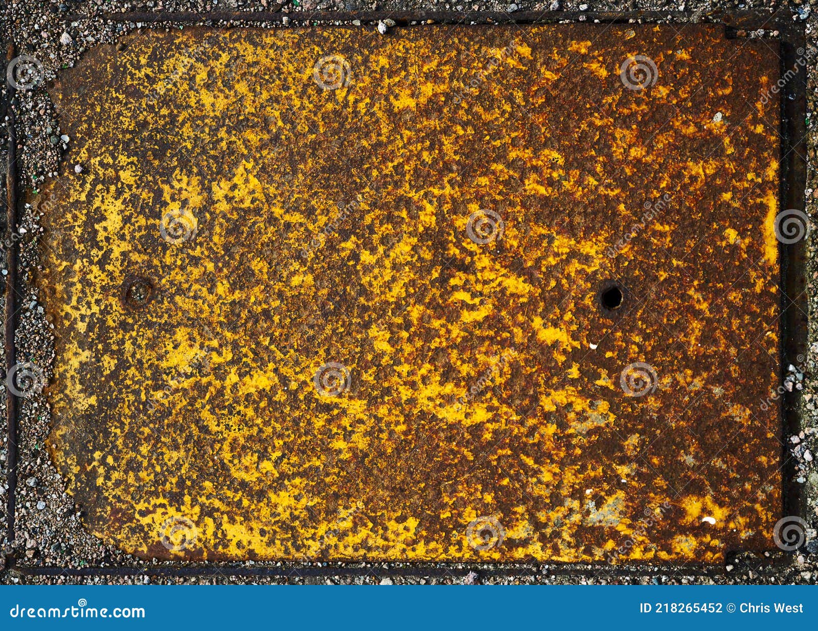 A Heavily Textured Rectangular Rusty Metal Plate Stock Photo - Image of ...