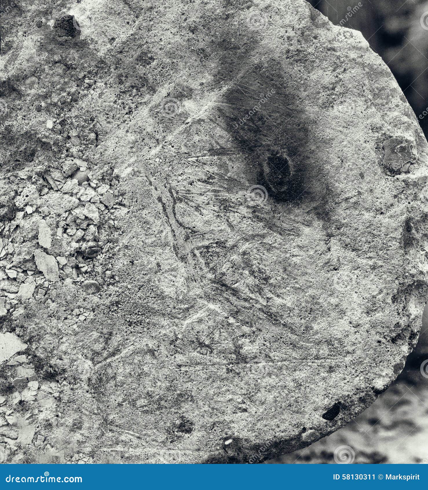 Rust on Damaged Concrete Pillar. Stock Image - Image of cement, hard ...