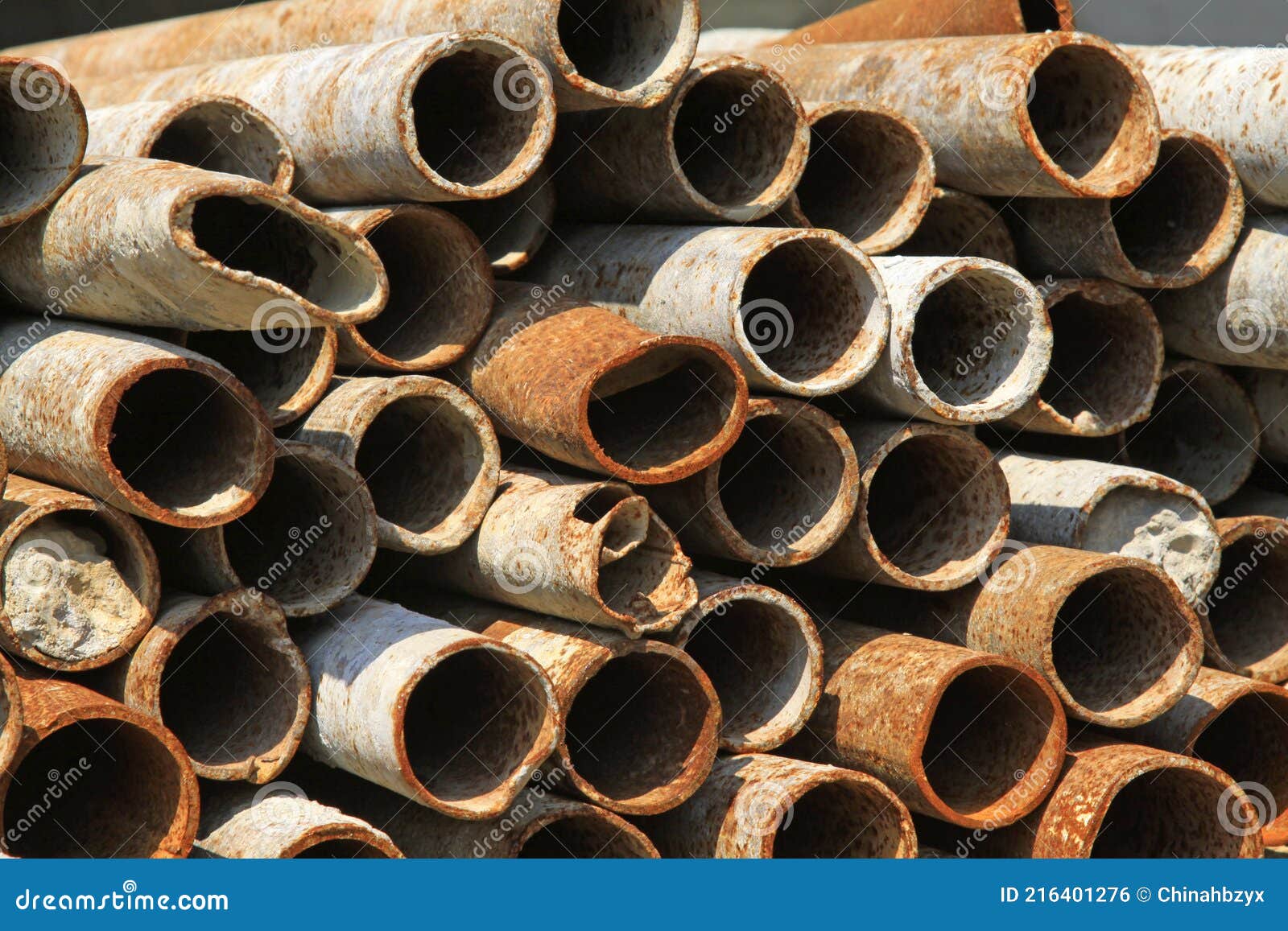 Rust Deformation Steel Pipe Stock Photo - Image of infrastructure ...