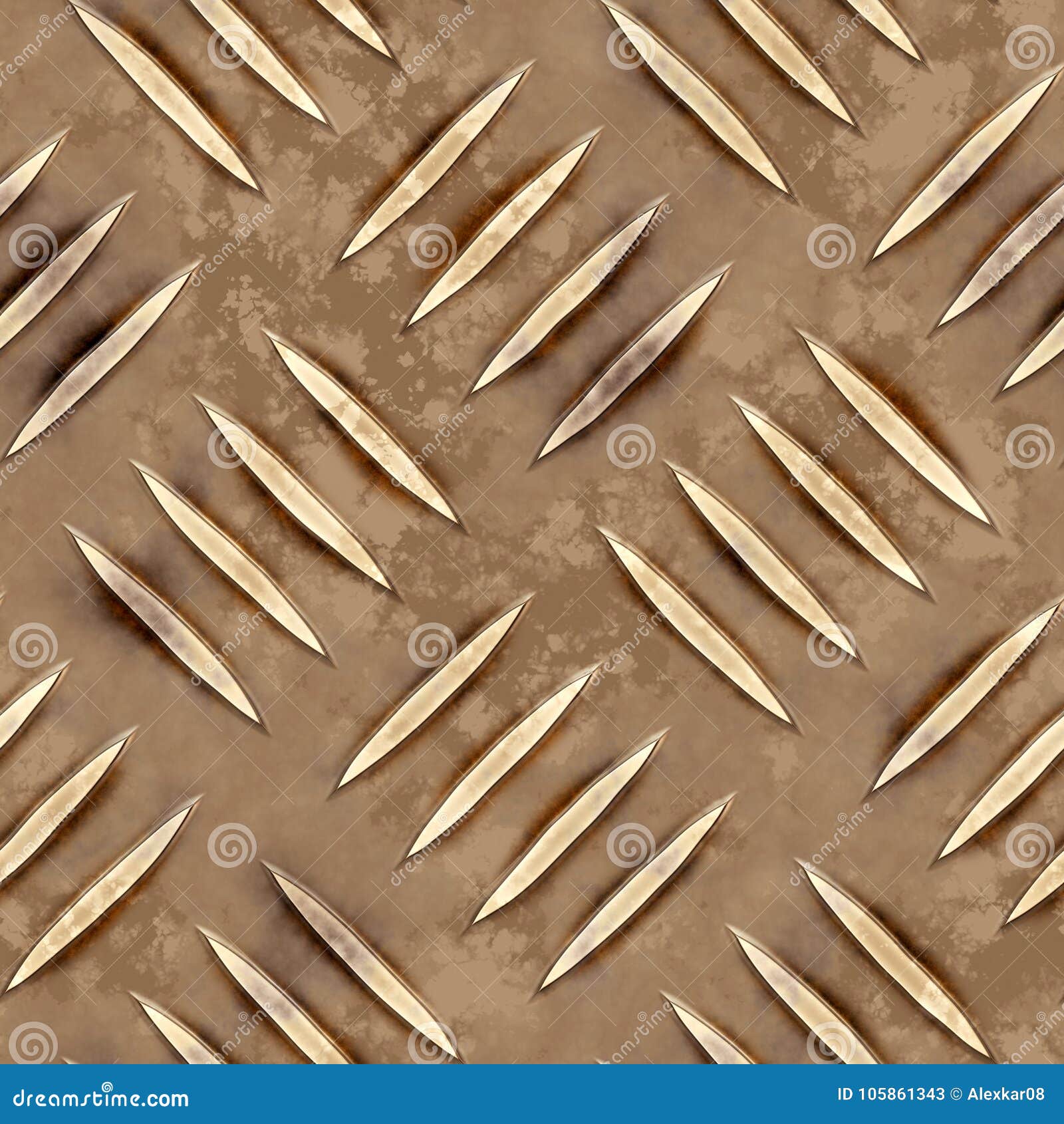 Rust diamond metal stock illustration. Illustration of metal - 105861343