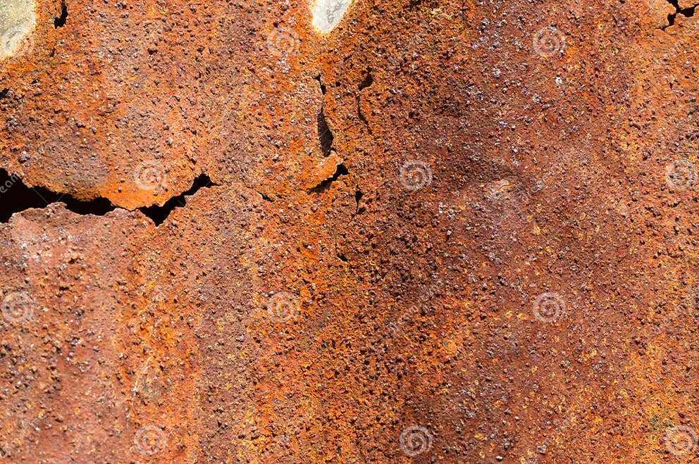 Rust on Different Colors Iron Background Stock Photo - Image of detail ...